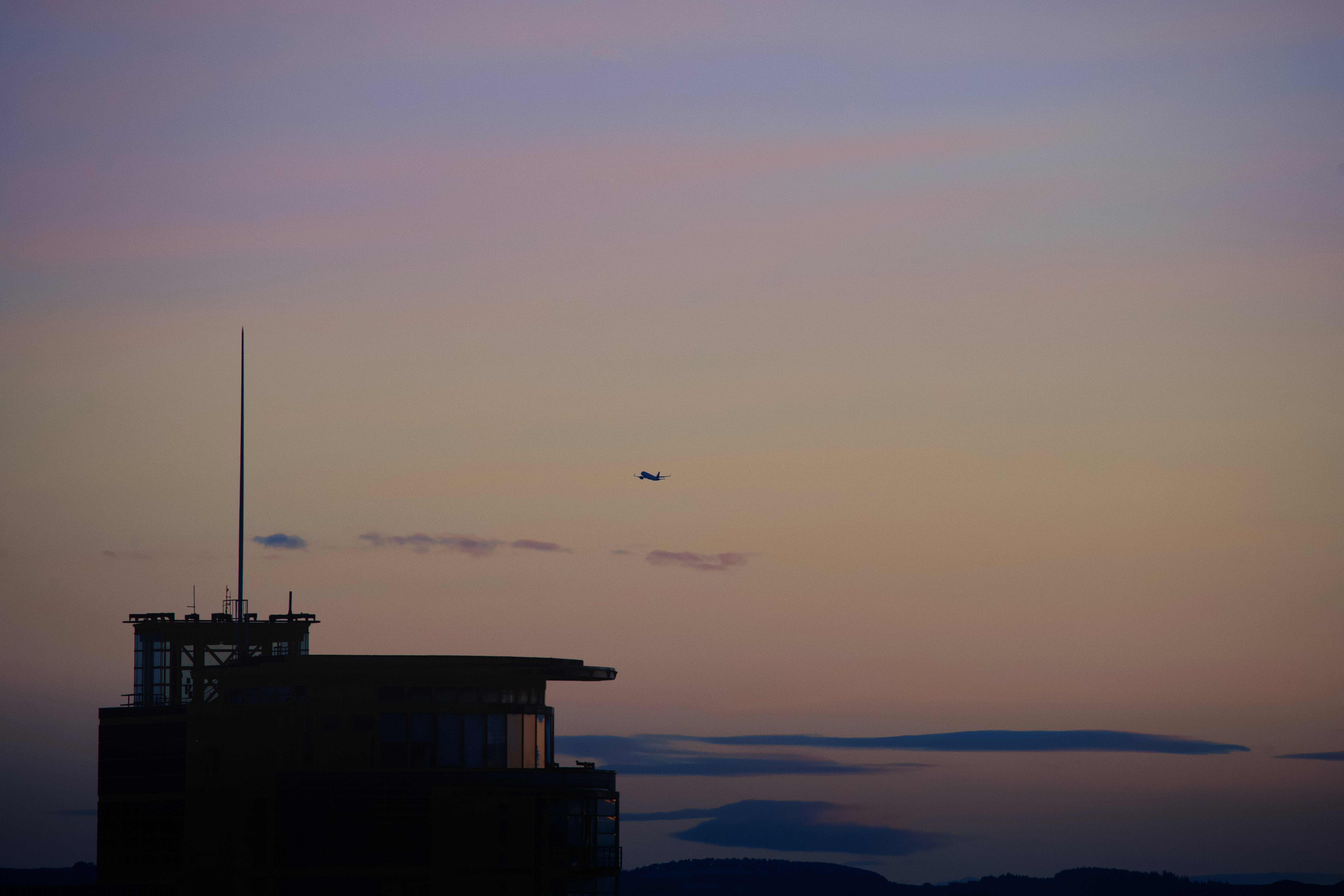 Dusk over the Rooftop: A Quiet Horizon