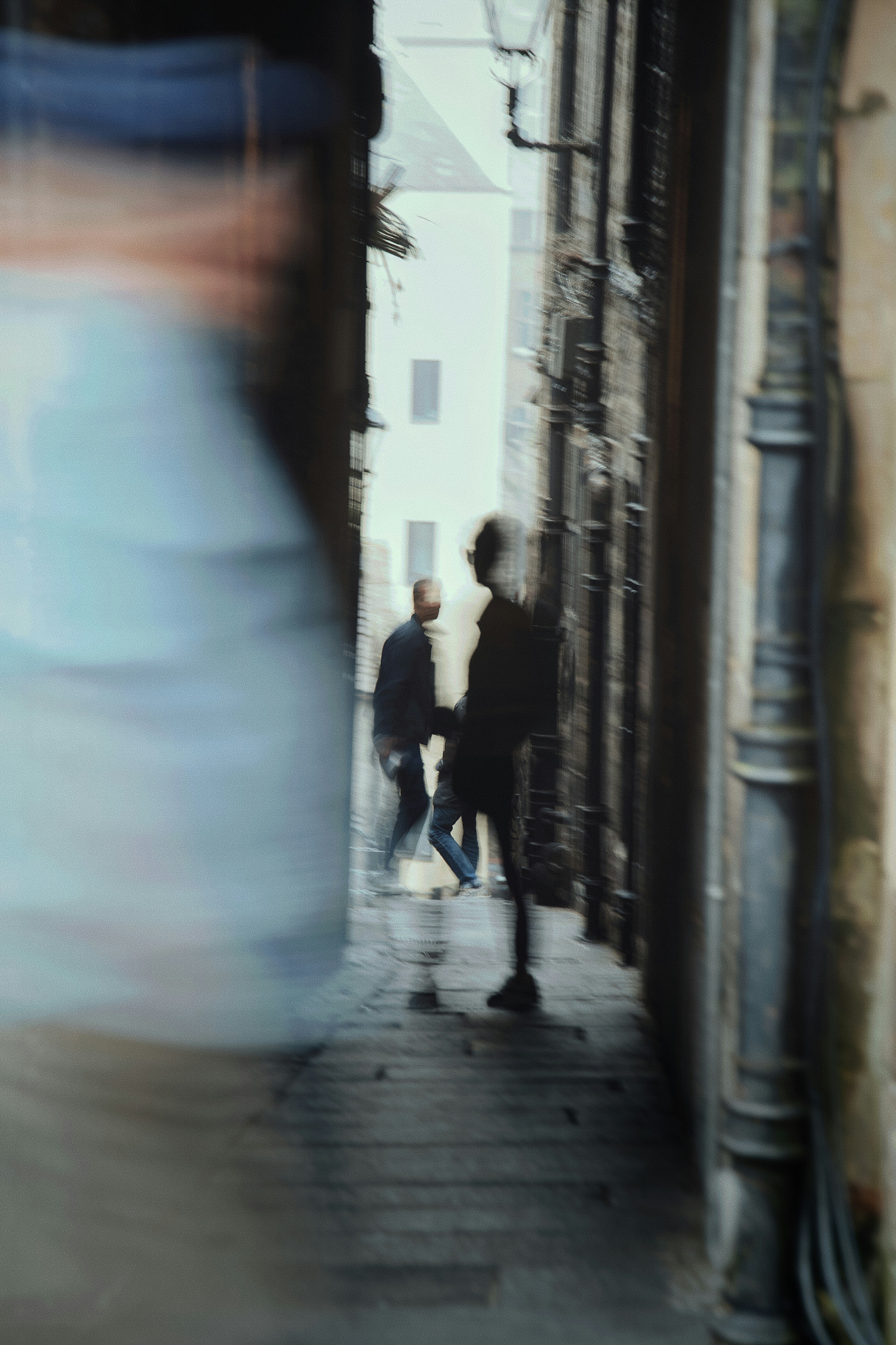 Blurred Alley Encounter