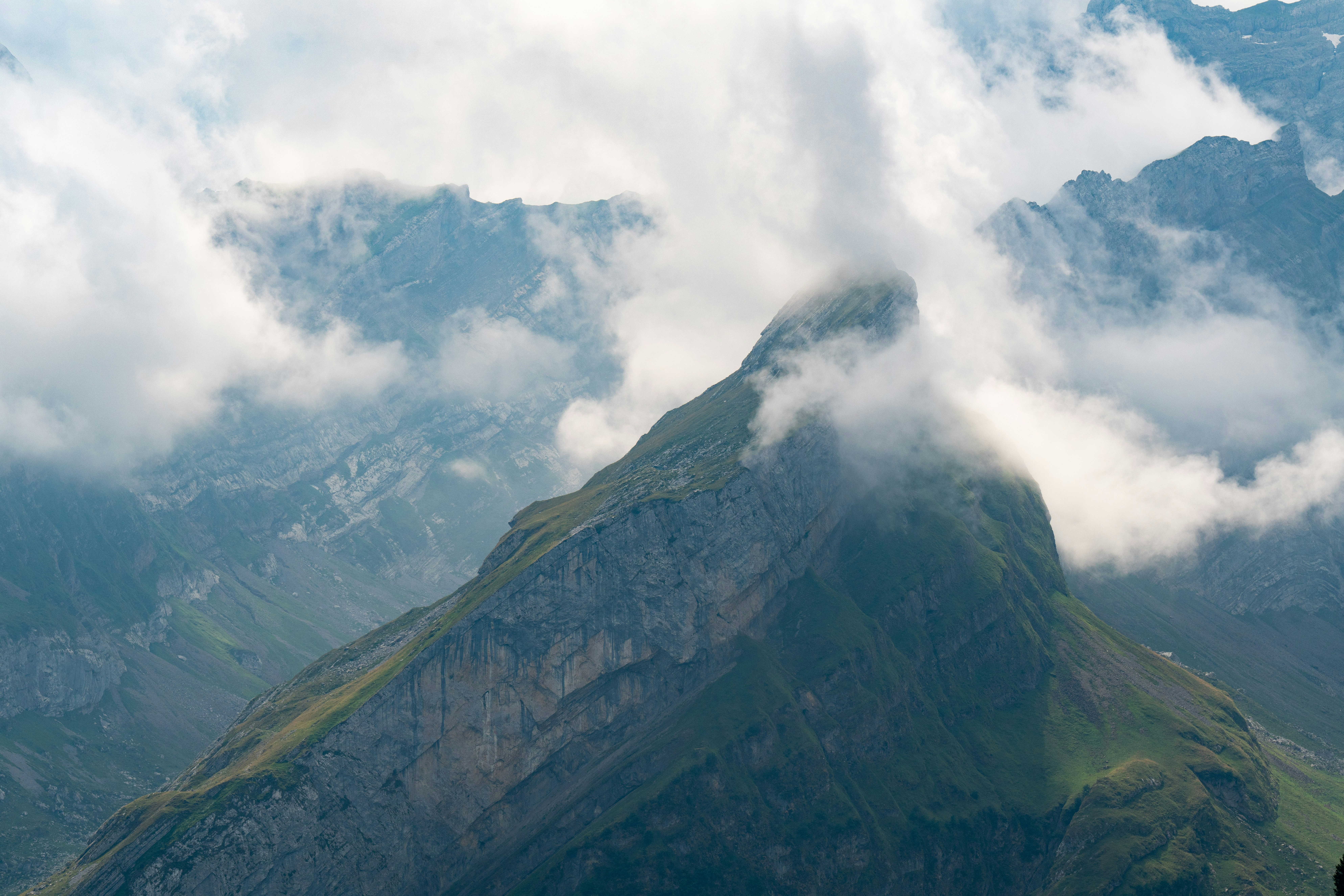 Mist-Clad Peak: A Quiet Summit Between Clouds
