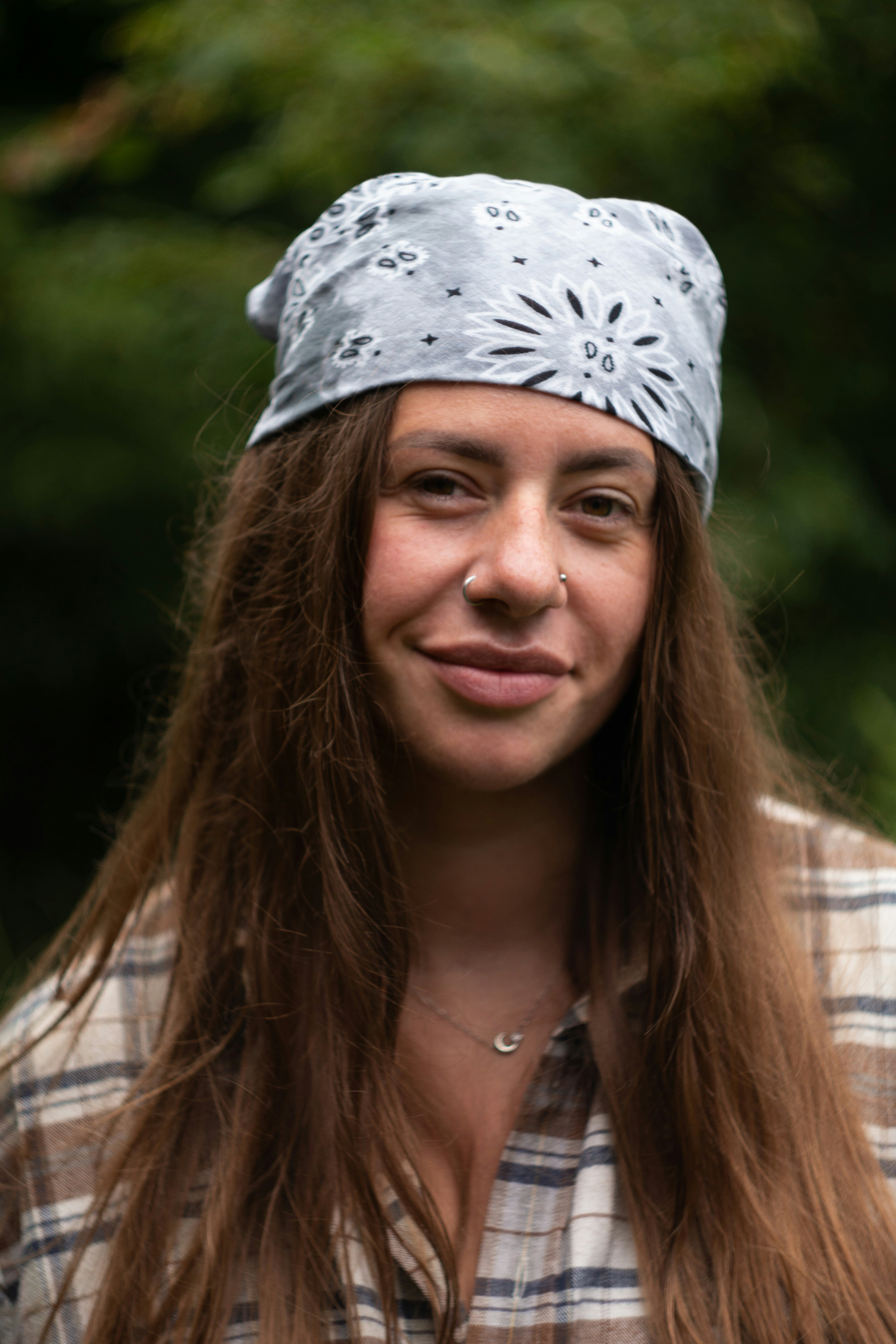 Bandana Clarity: Portrait of a Free-Spirited Moment
