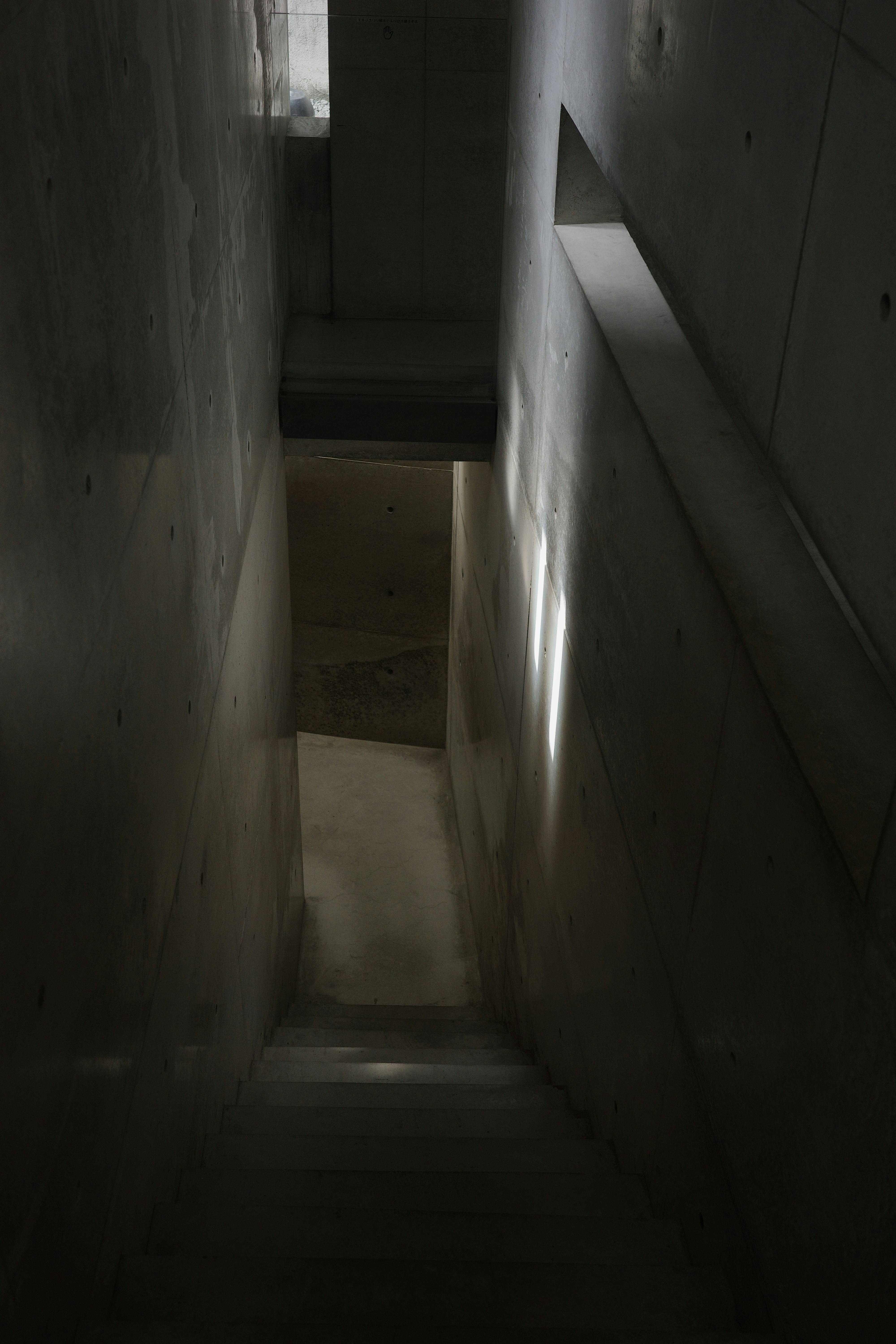 Shadowed Stairwell to a Hidden Landing
