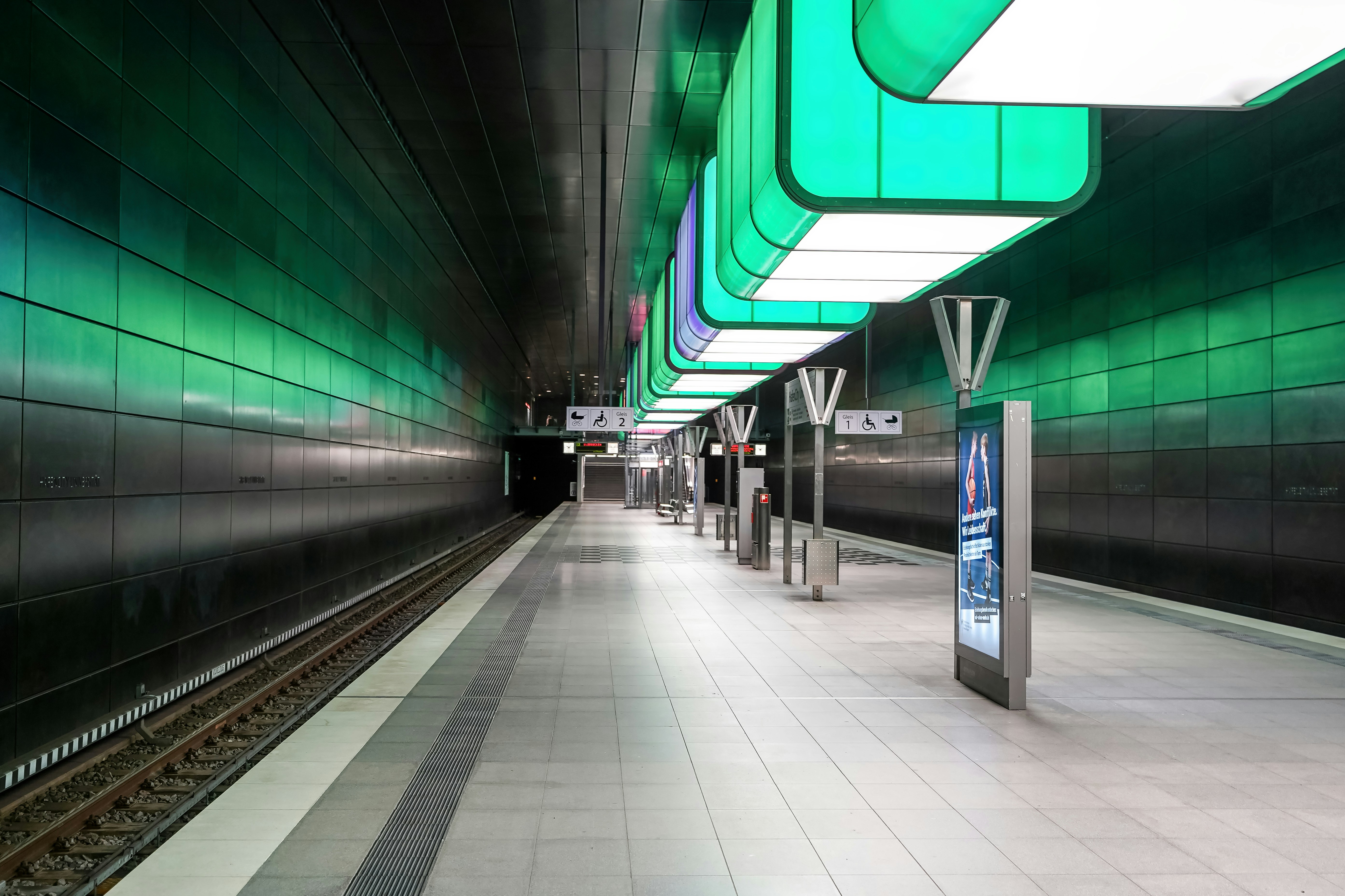Neon Corridor: A Quiet Ride Through the Green Tunnel