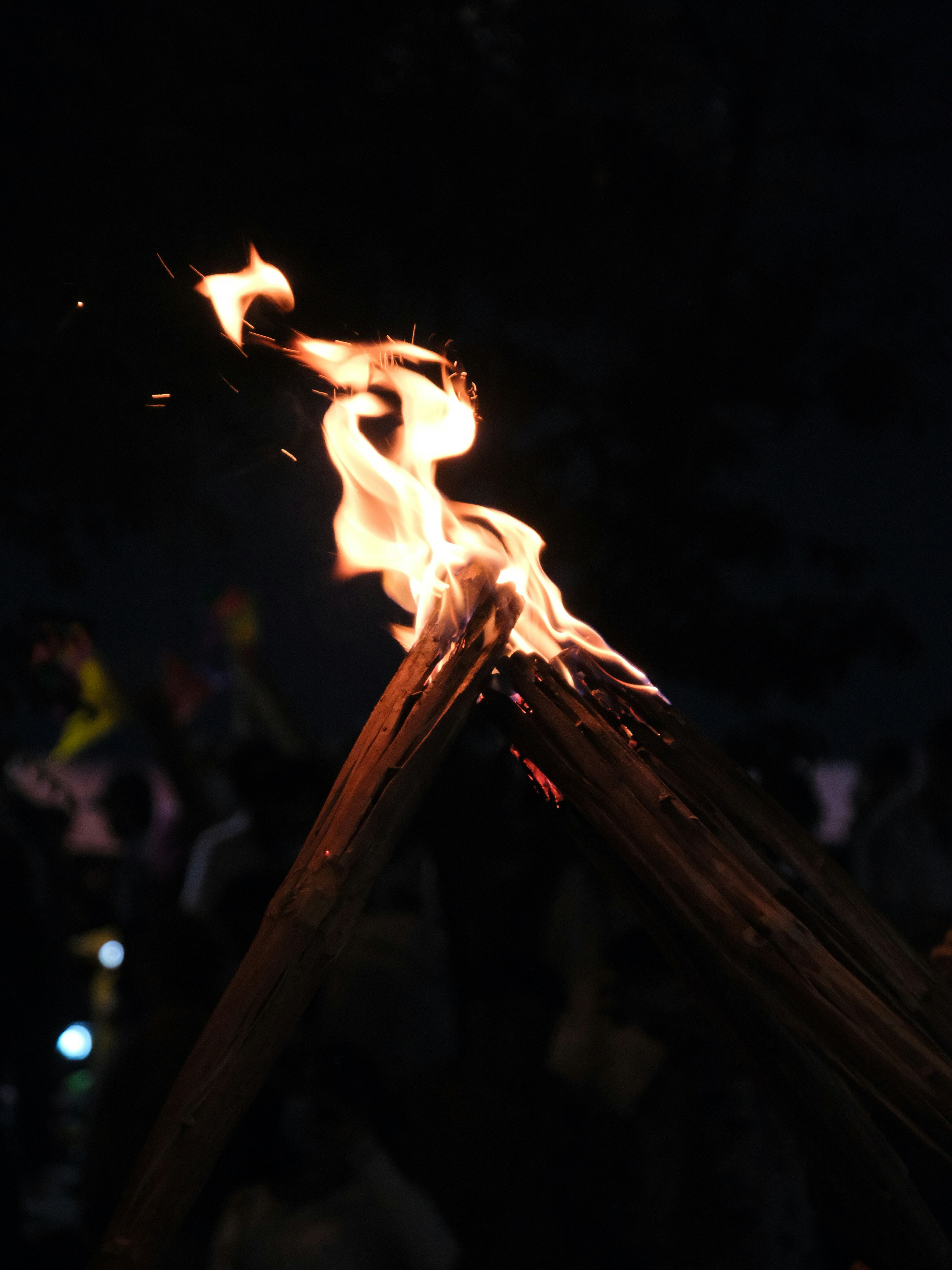 Flames on the Triangular Log: Night Ceremony of the Fire-Topped Piles