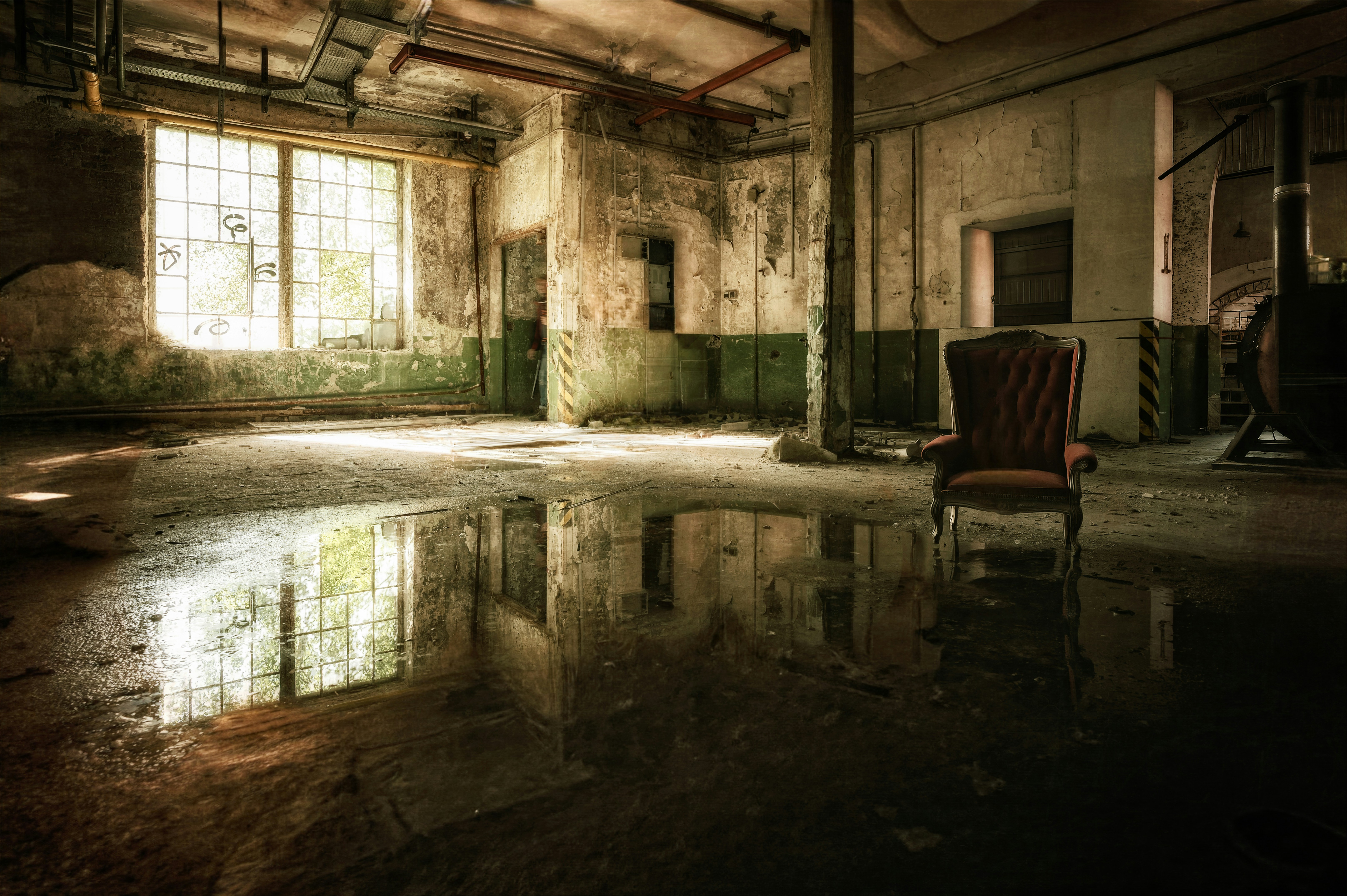 Echoes of Light in a Silent Factory