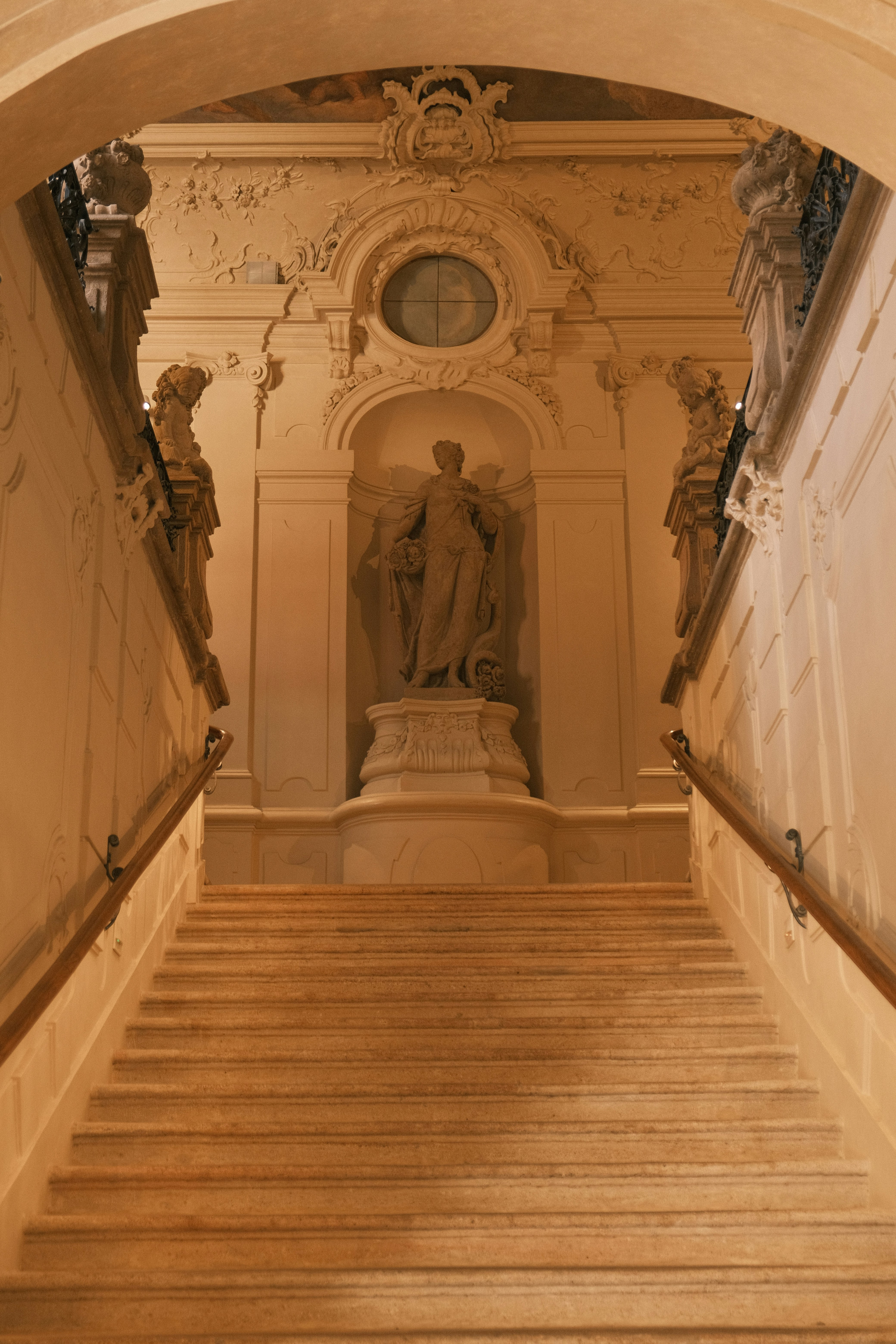 Statue at the Summit: a Baroque Staircase to Silence