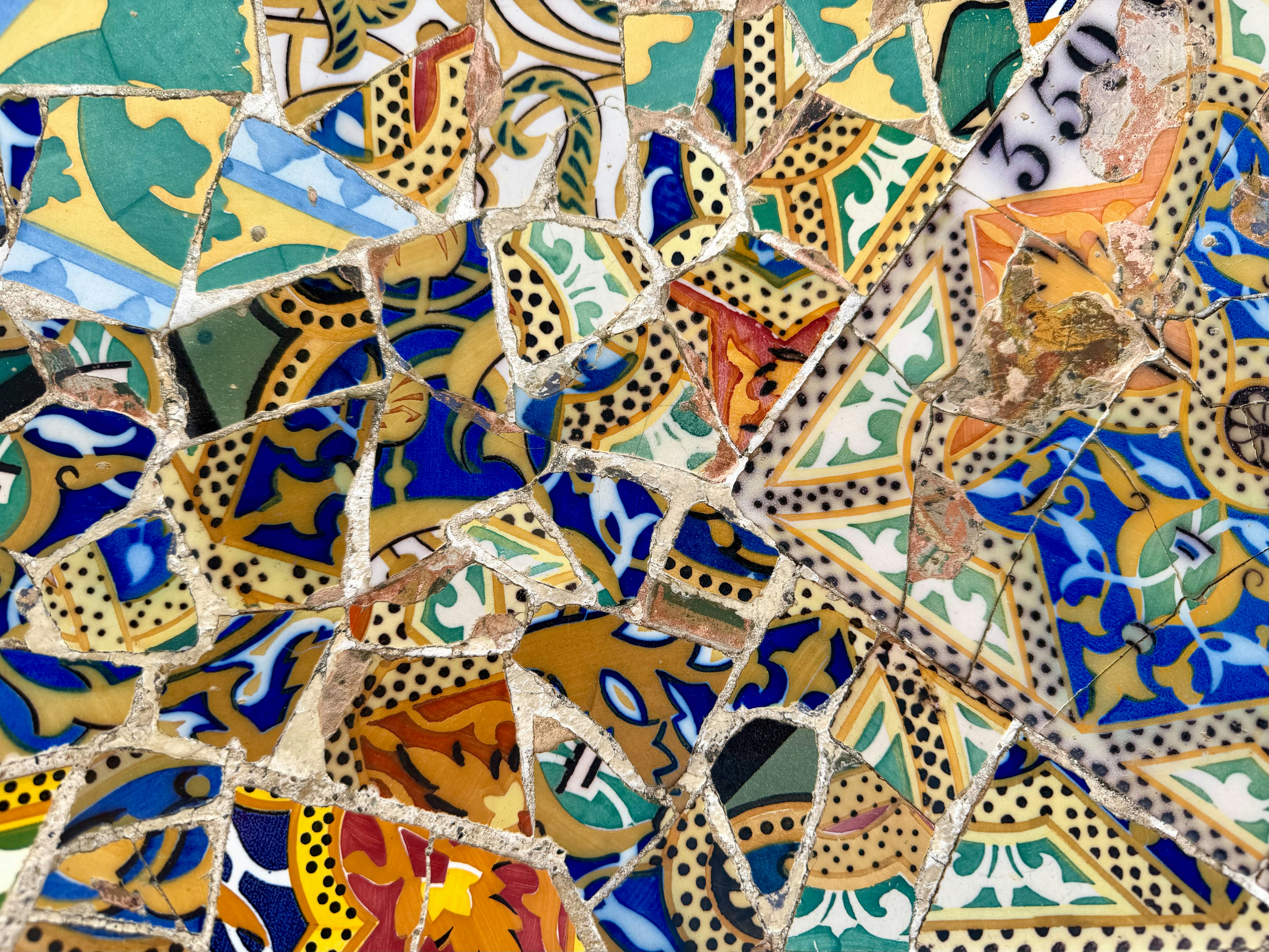Shattered Palette: Fragments of Color in a Mosaic Terrain