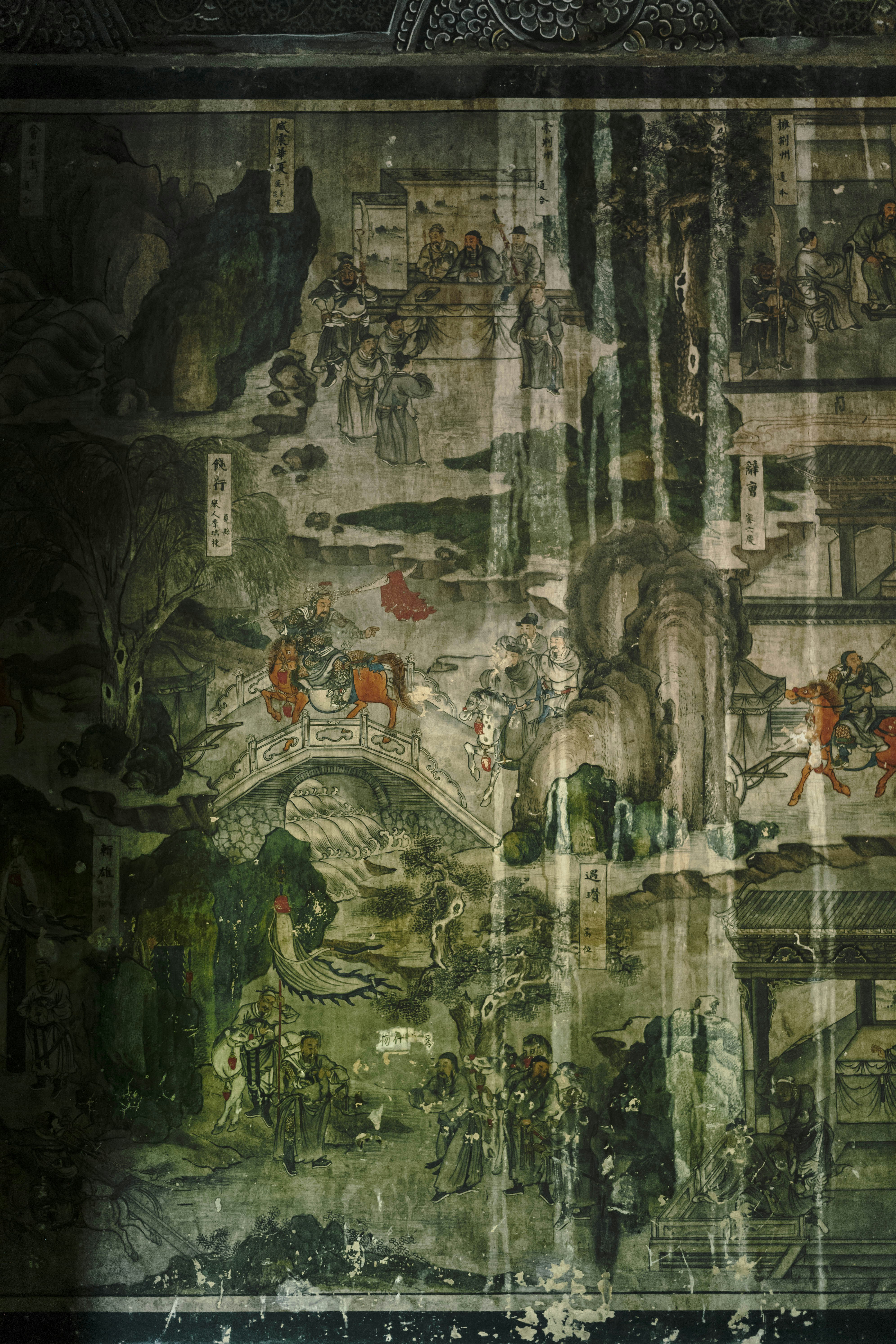 Whispers Over a Painted World: A Timeless Cartography of People and Stone