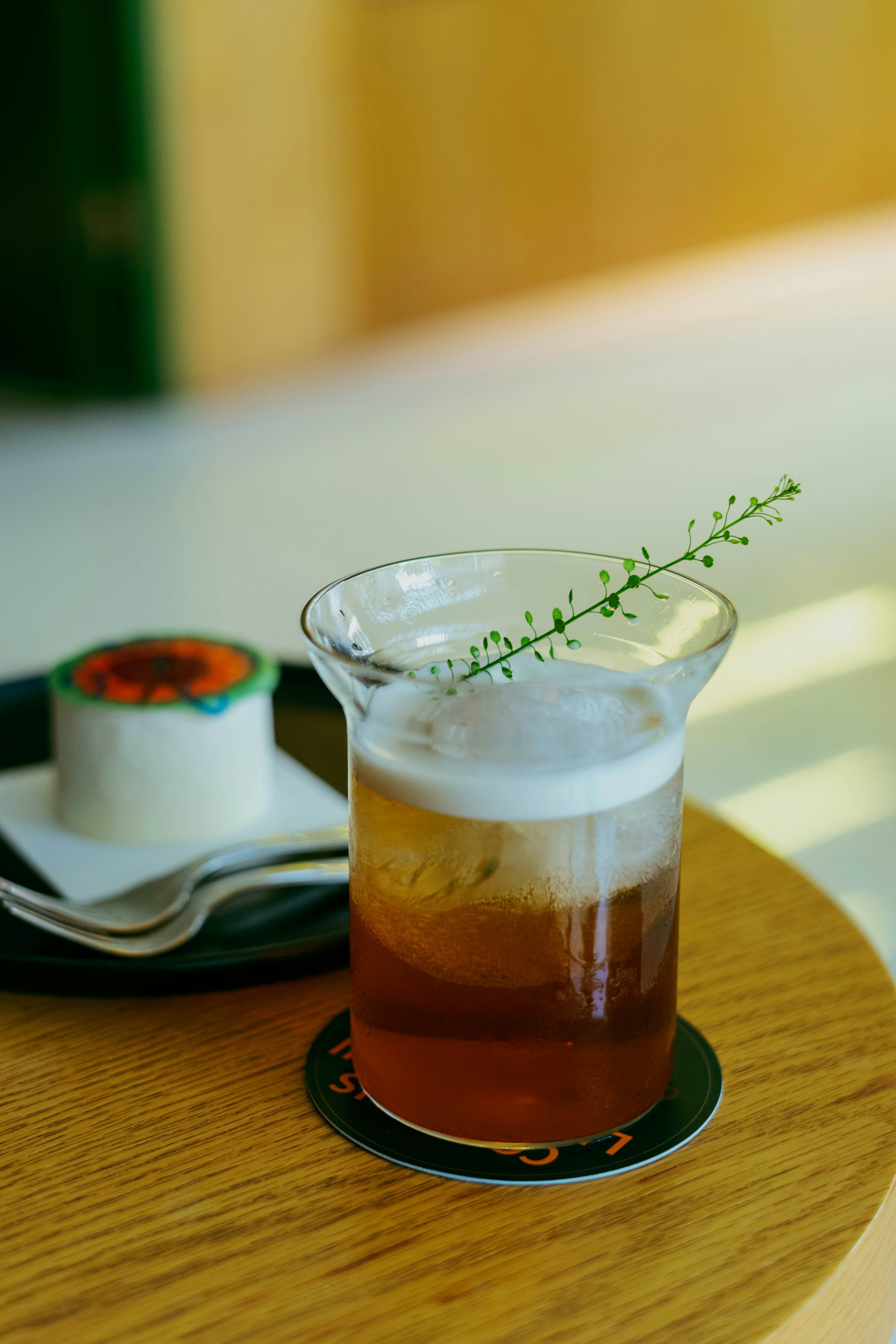 Amber Elixir on a Quiet Wood Table