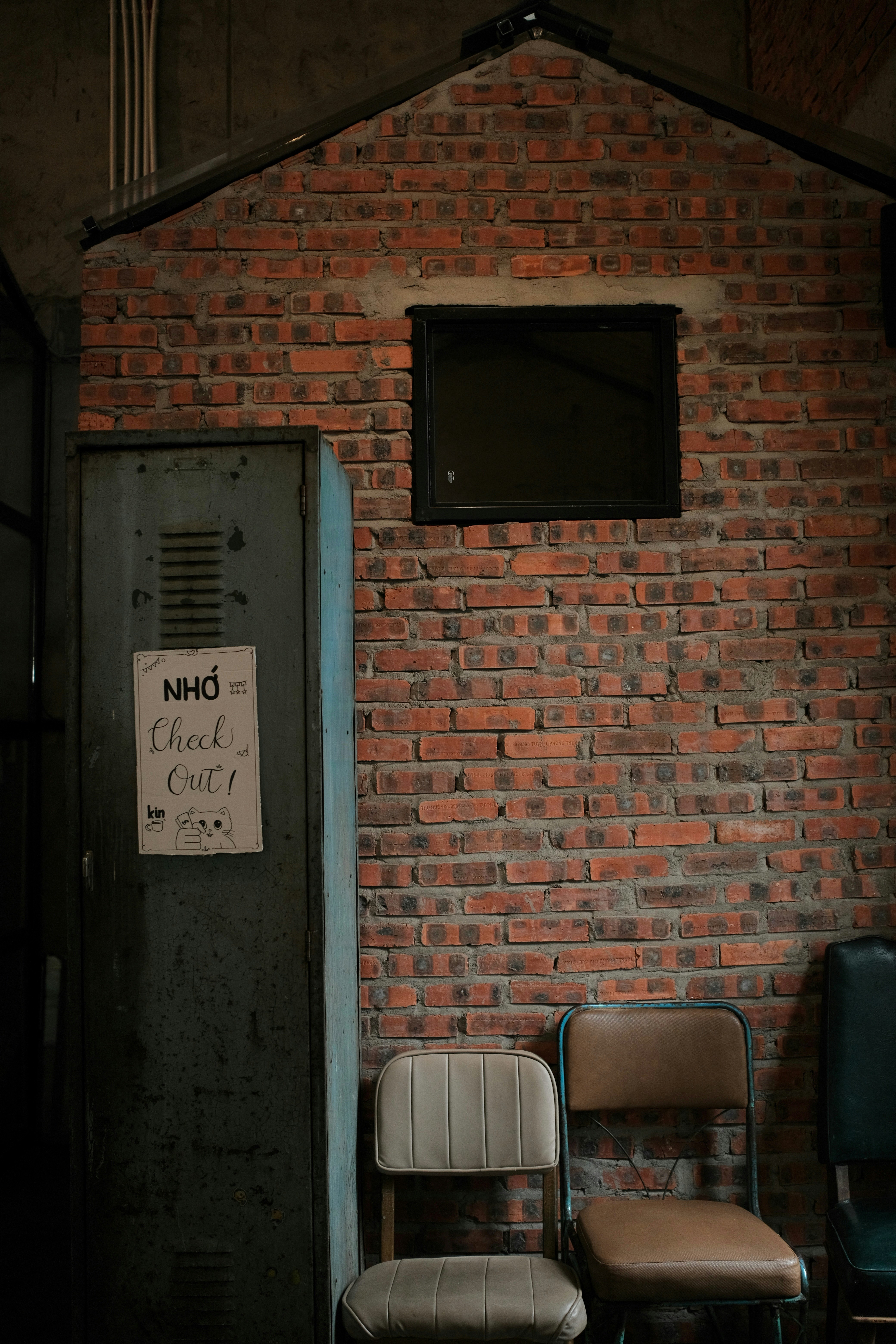 Brick Wall Clinic: Quiet Room with Old Chairs and a Locked Cabinet