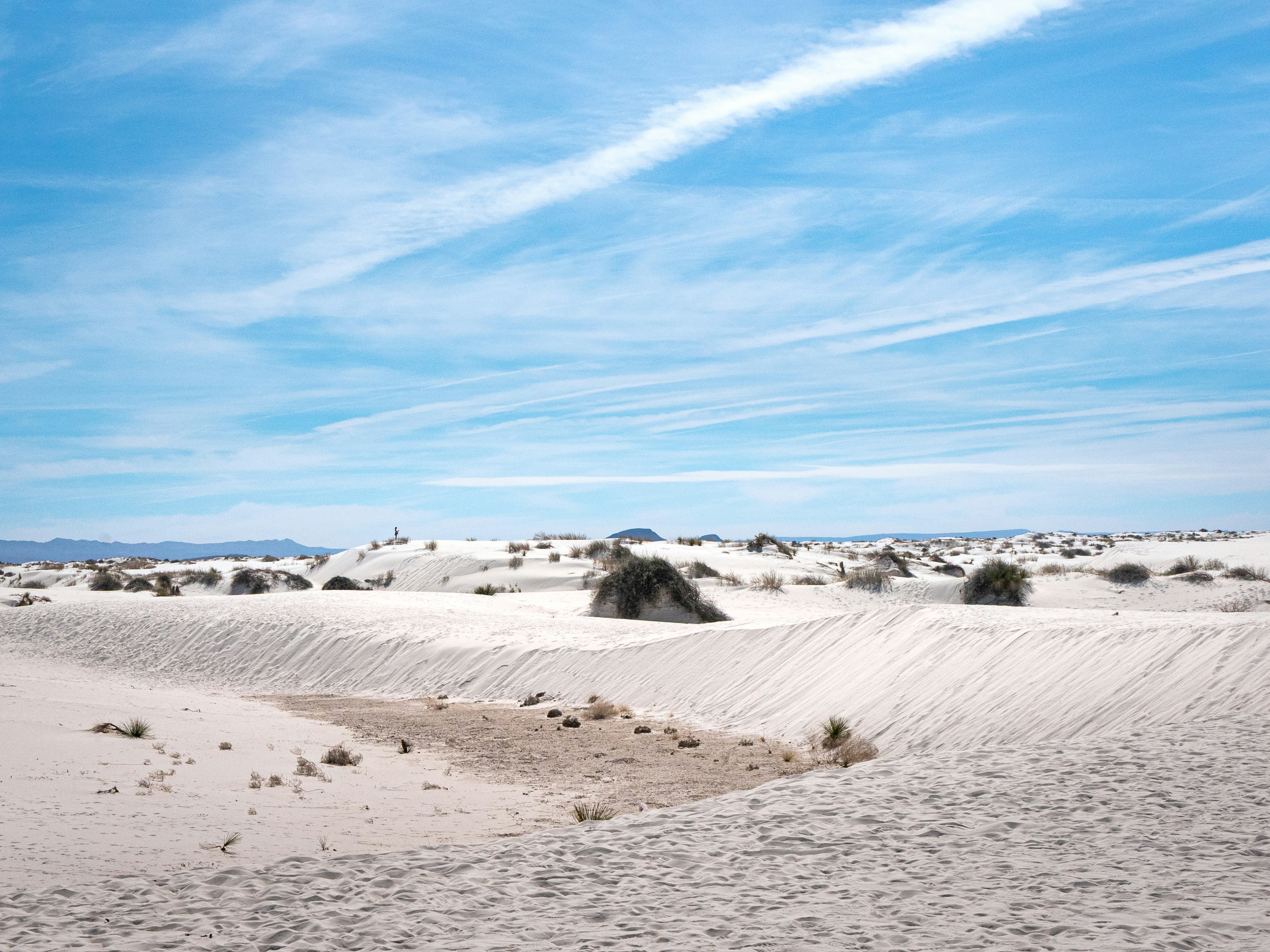Dune Crest Under a Clear Blue Sky
