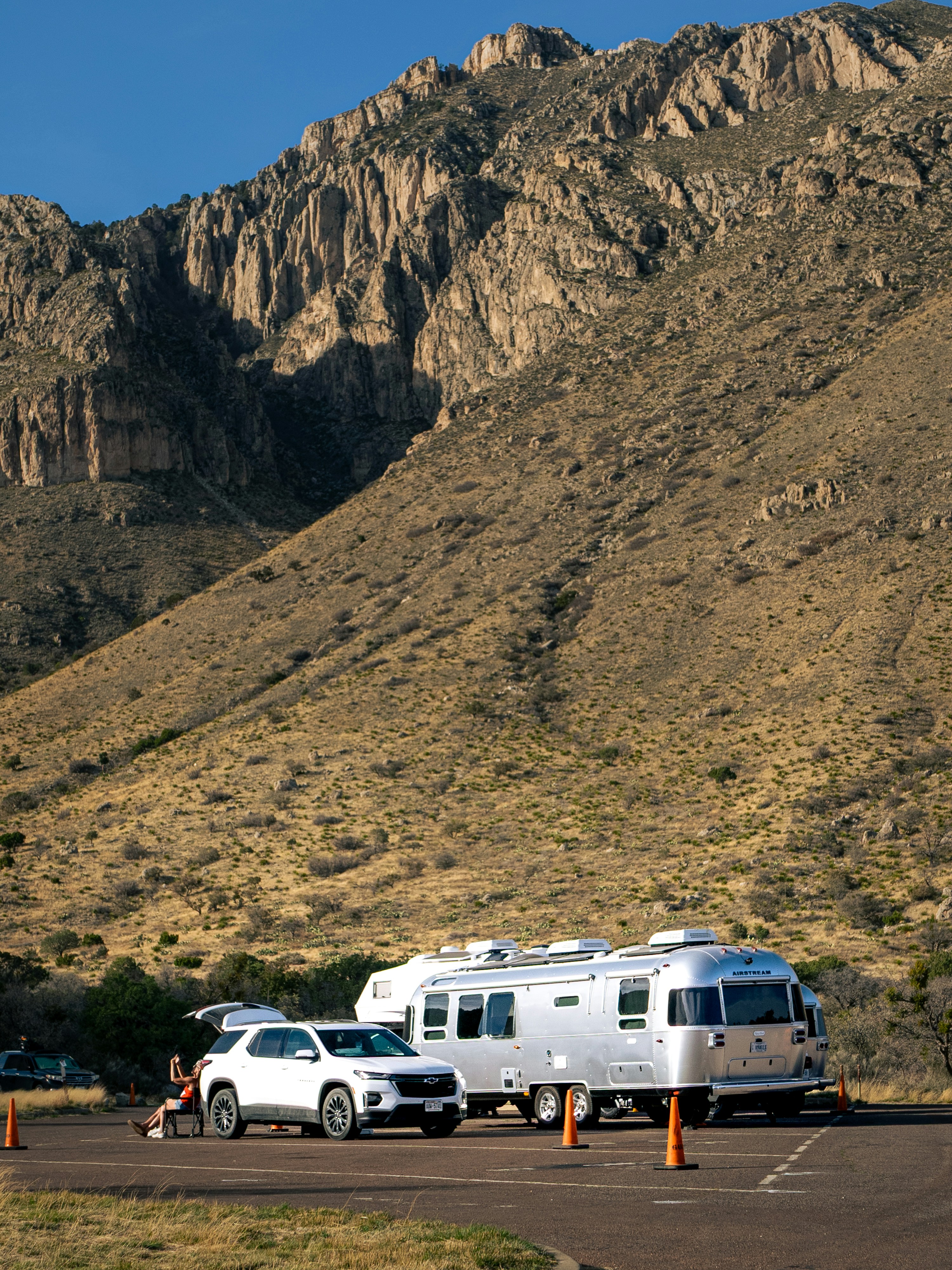 Desert Camp Under Stony Ridge