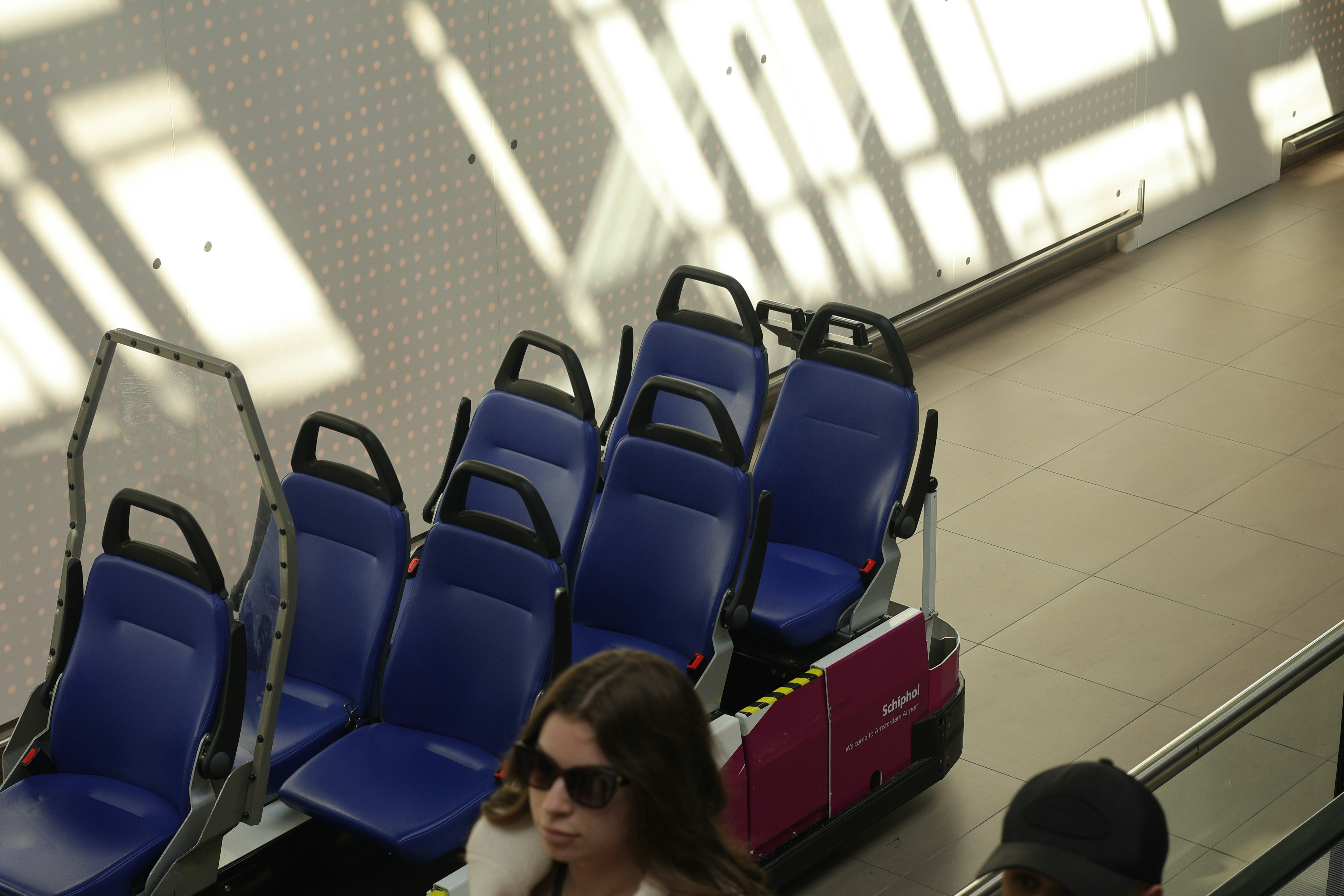 Blue Row on Silent Rails: A Station Scene