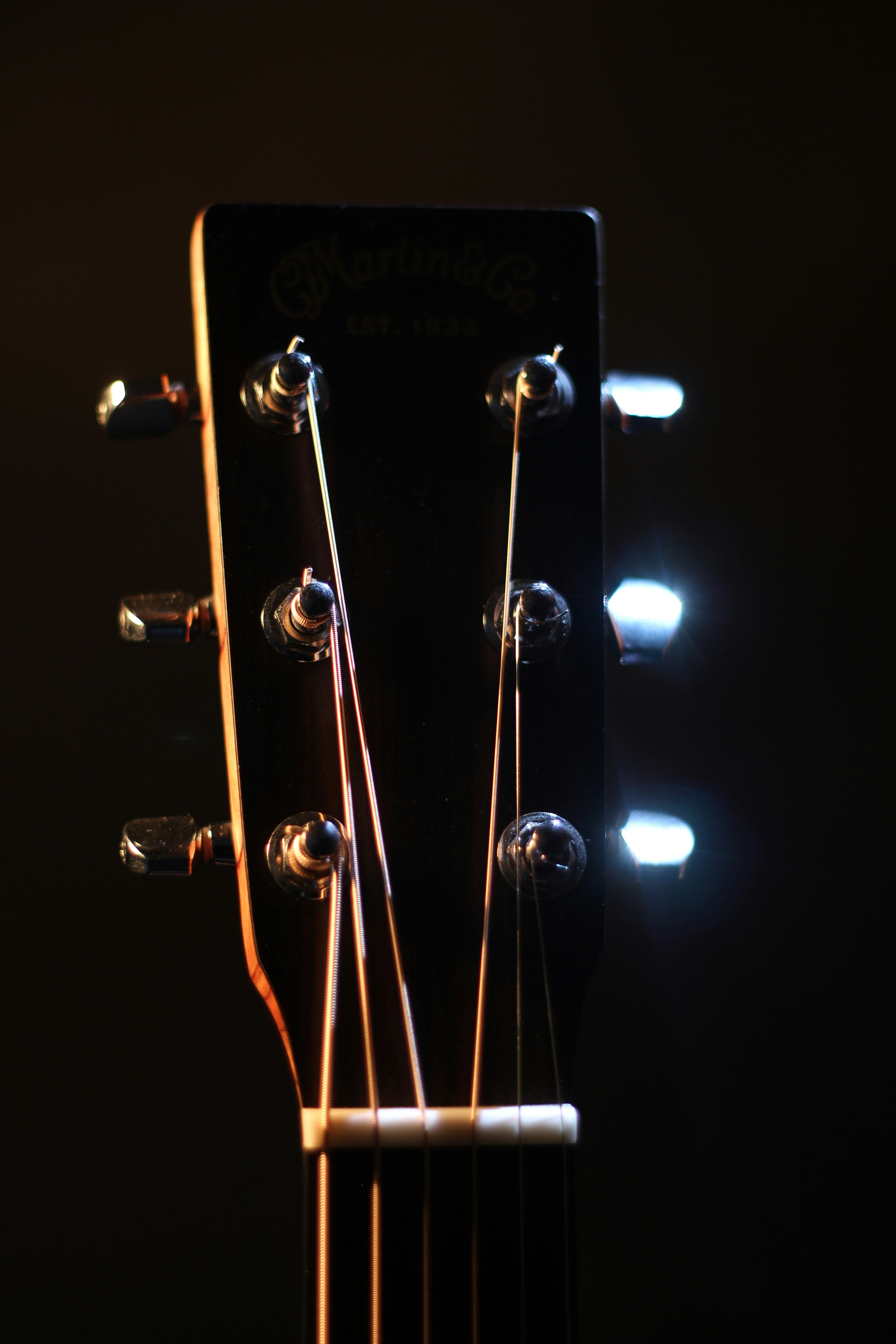 Guitar Headstock in Velvet Darkness