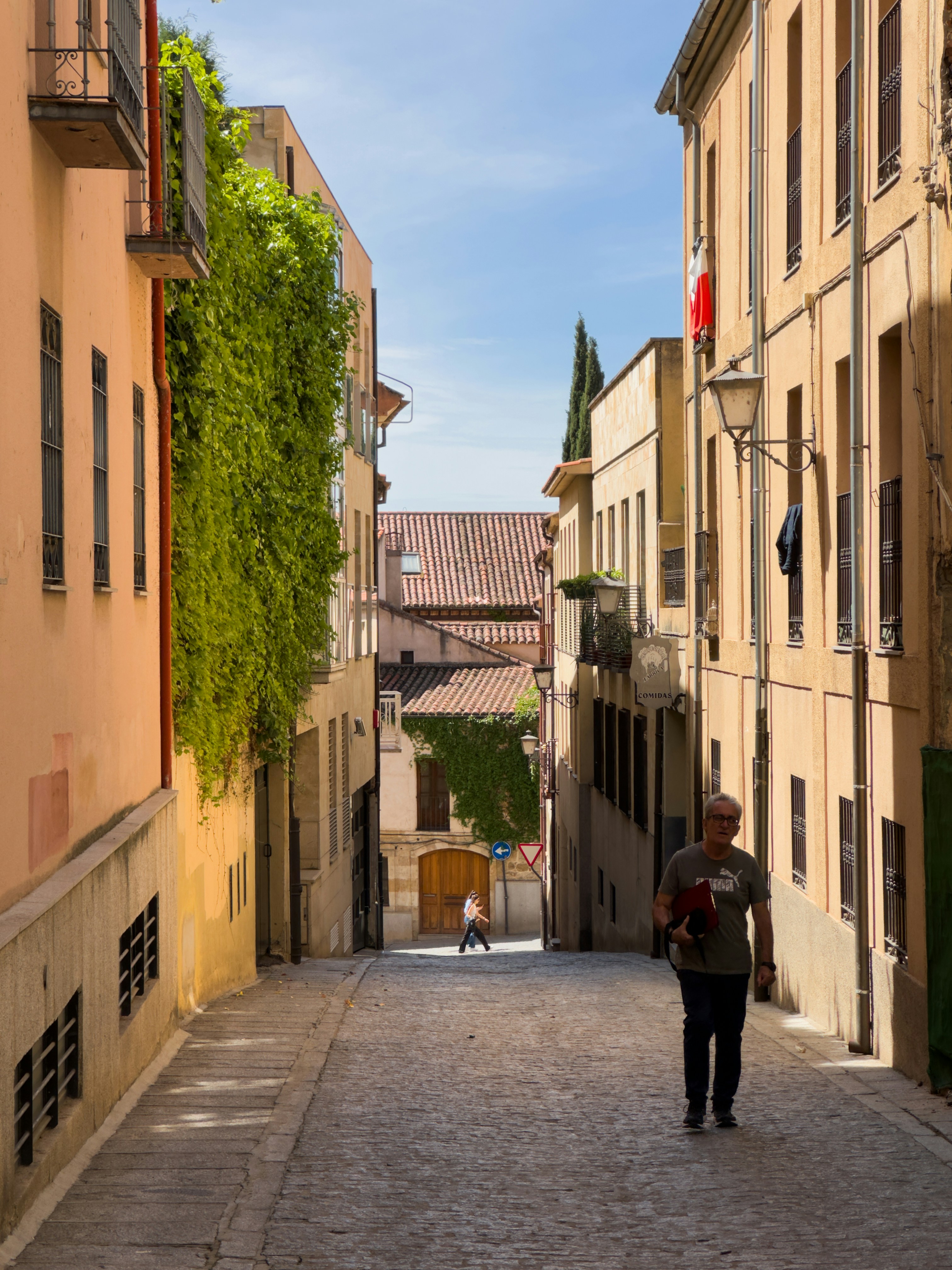 Cobbled Street Portrait: A Quiet Walk Through Sunlit Jura