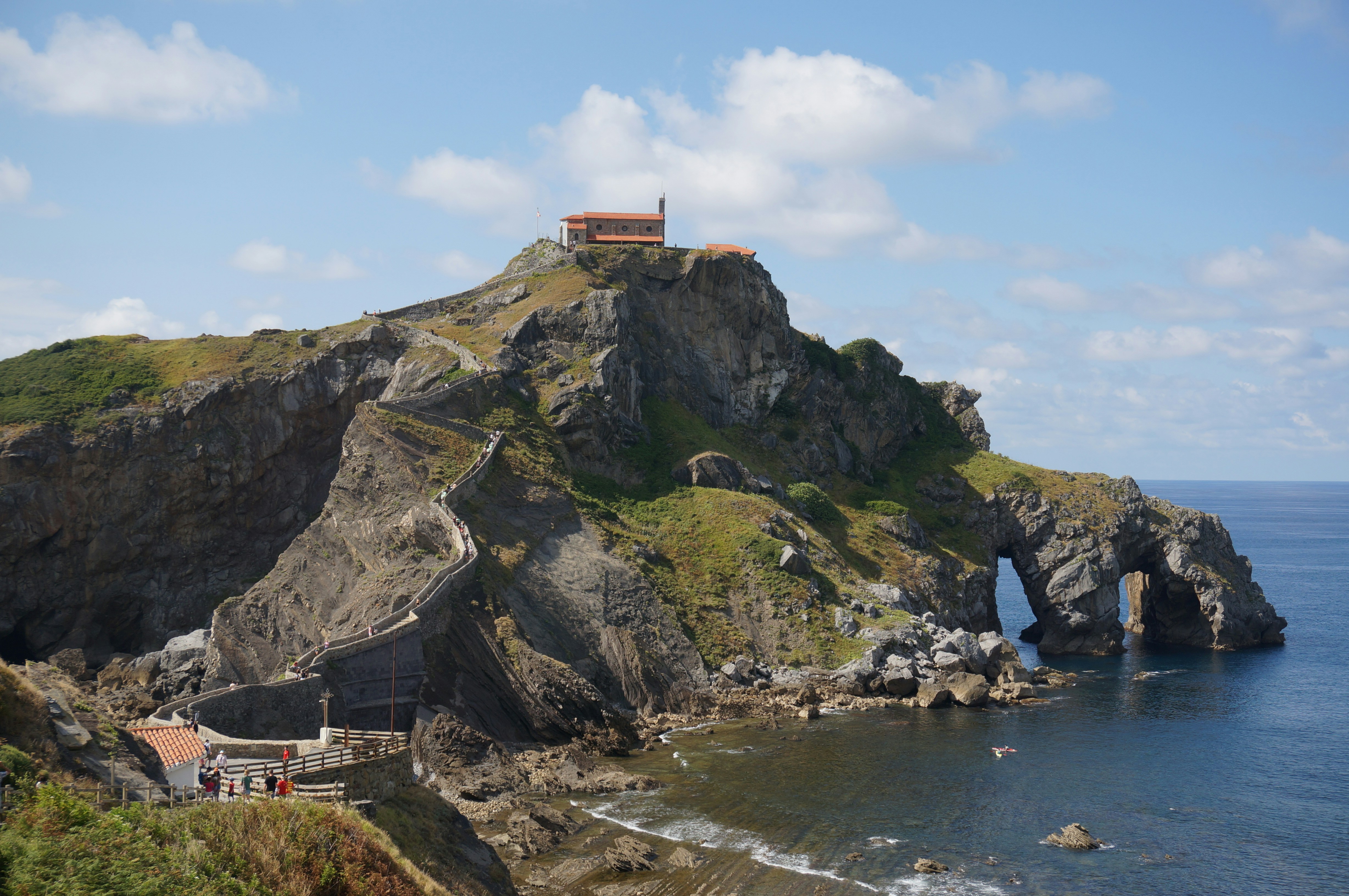 Castellated Clifftop: A Coastal Fortress Reaches Toward the Sea