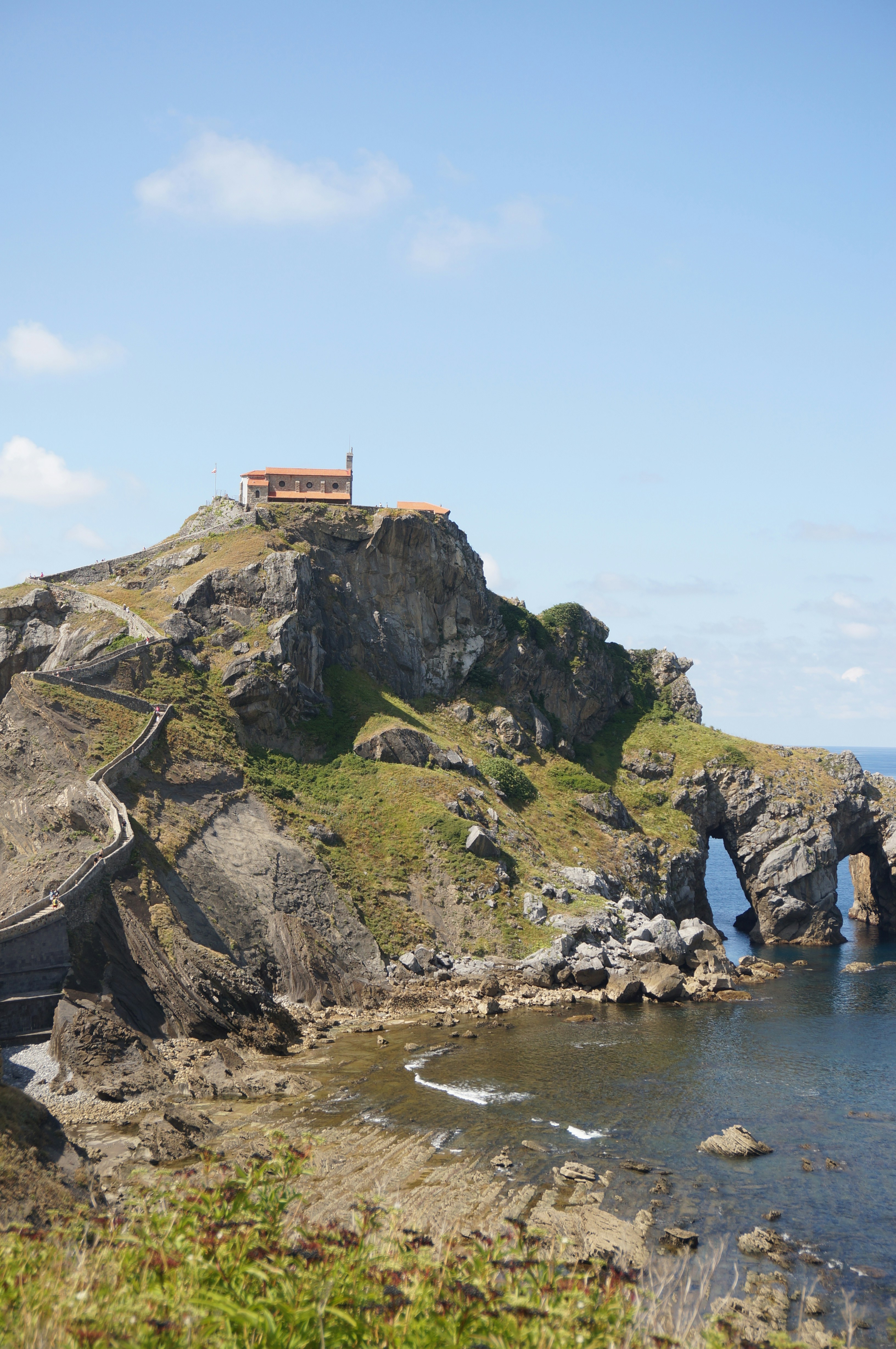 Castle on the Cliff: A Quiet Summit Over Azure Waters