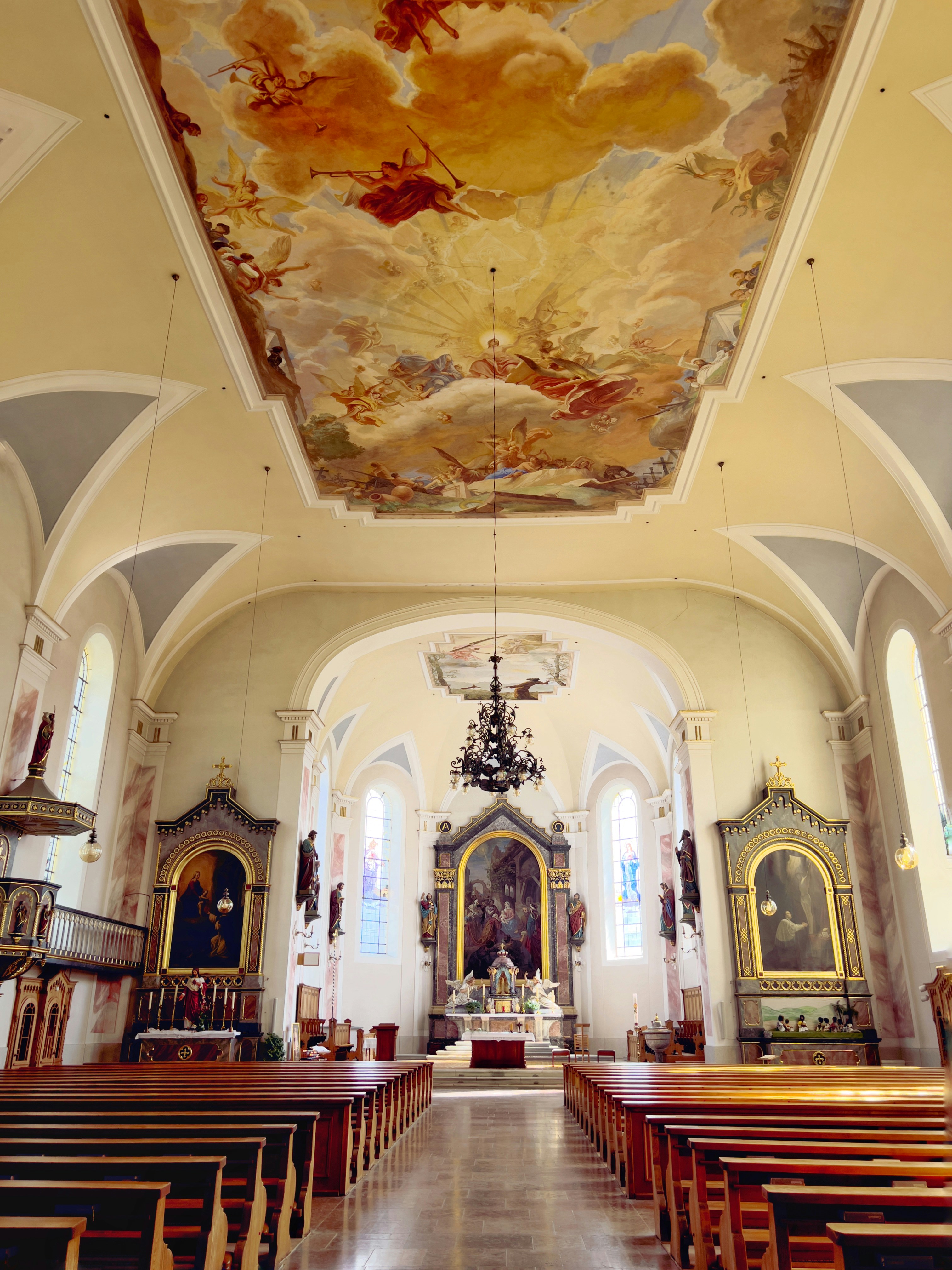 Sacred Hall: A Cathedral of Light and Painted Sky
