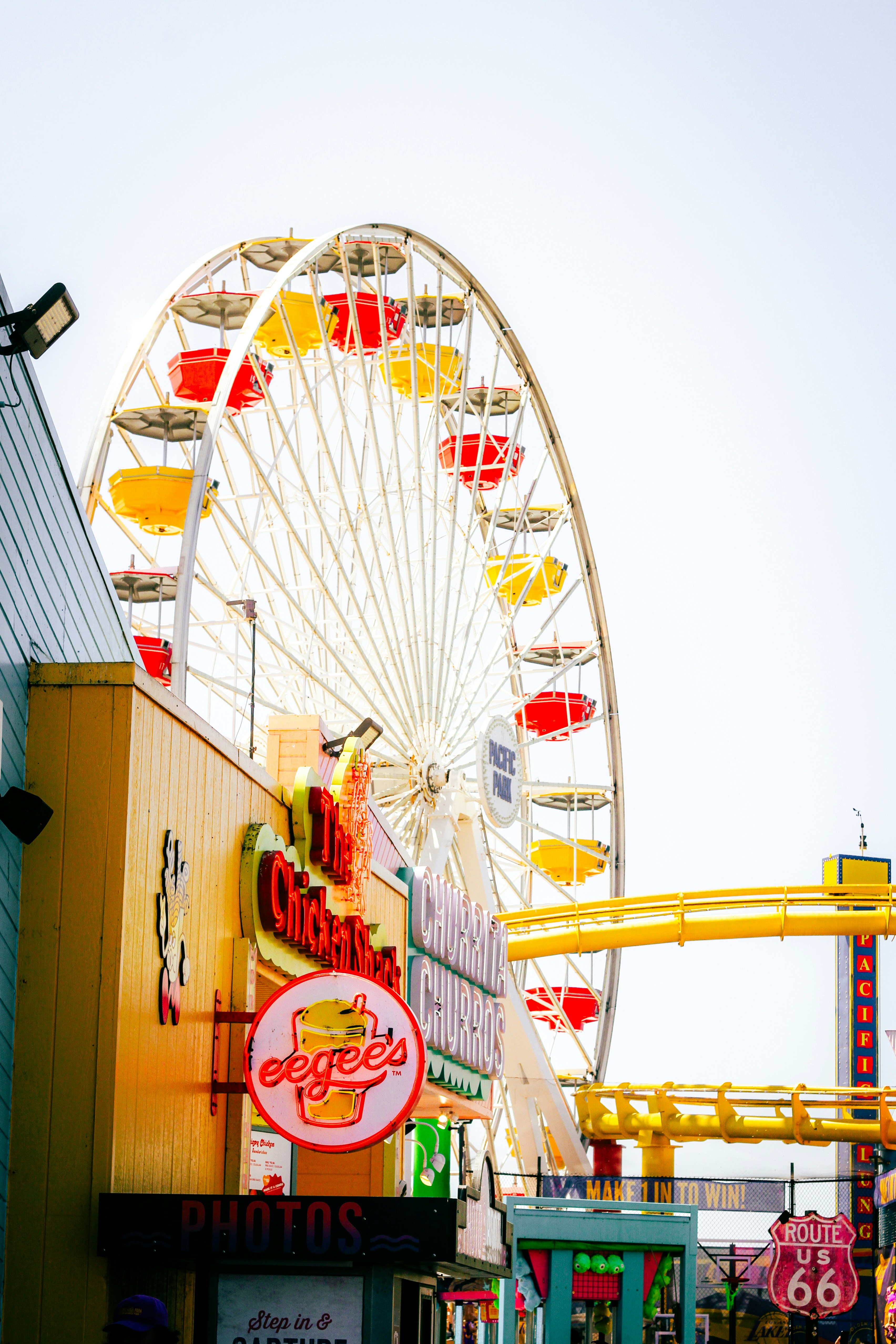 Ferris Wheel Summit Over the Neon Arcade