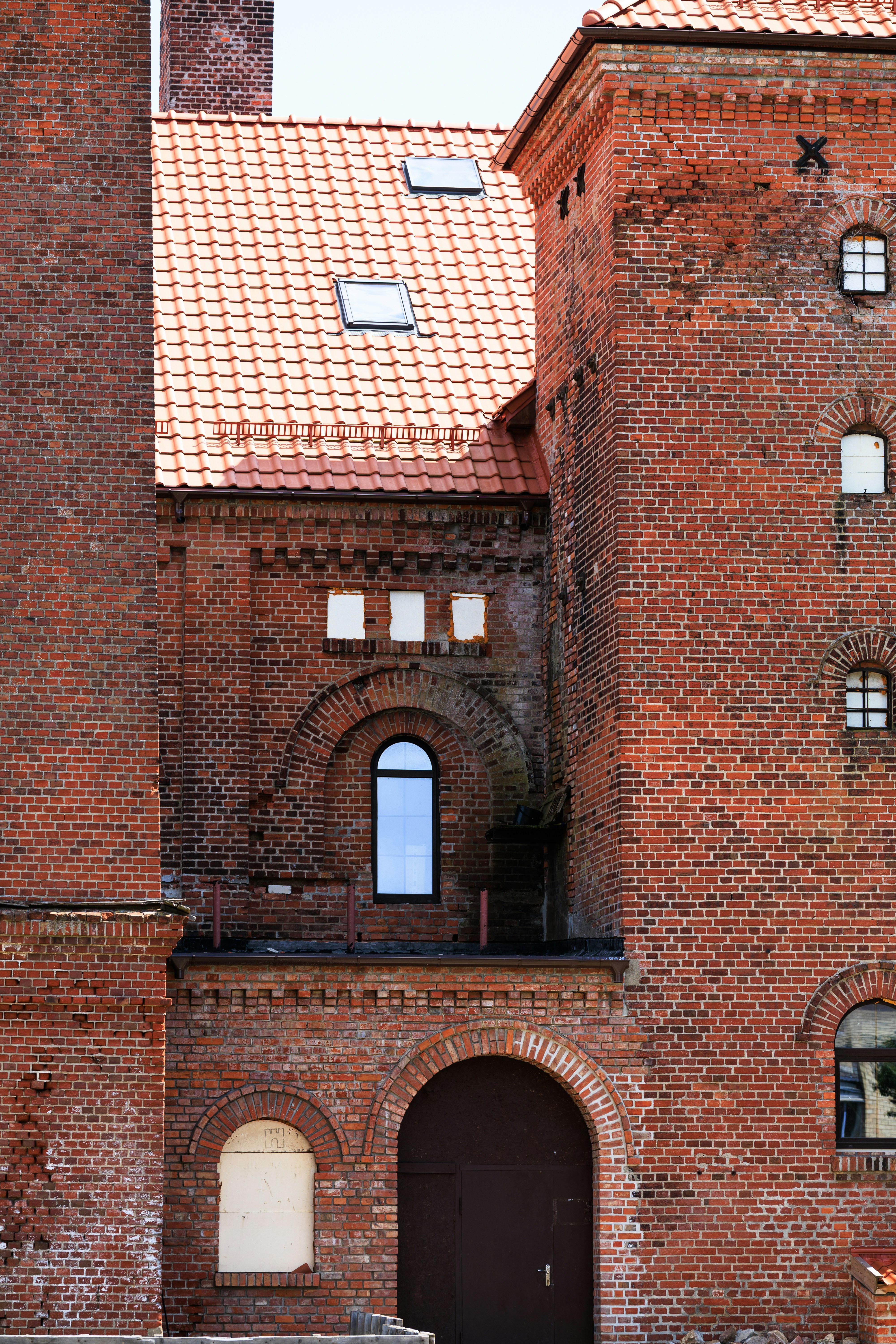 Brick Fortitude: A Corner of Architecture with Arched Gateways