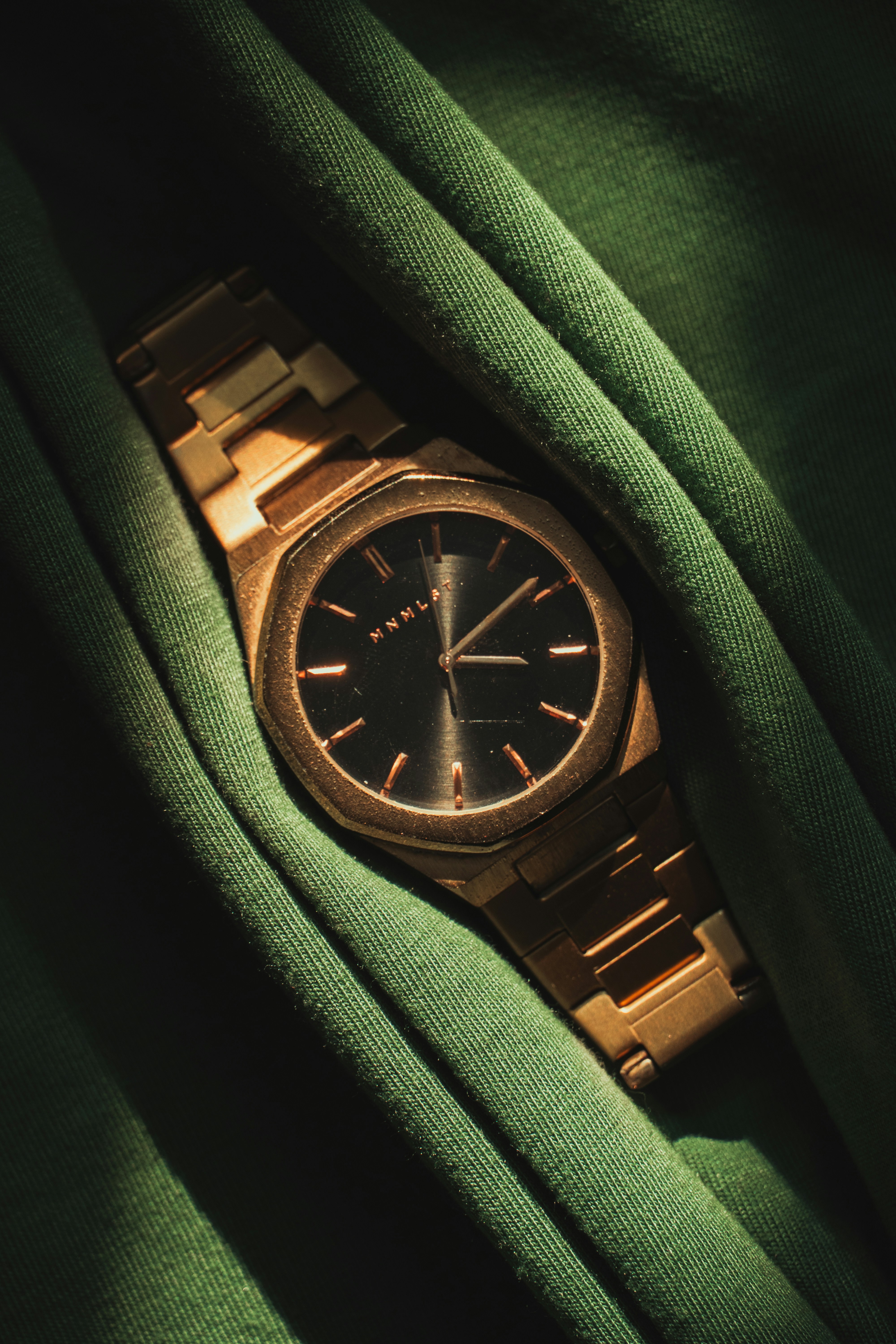 Gold Timekeeper Hidden in Emerald Fold