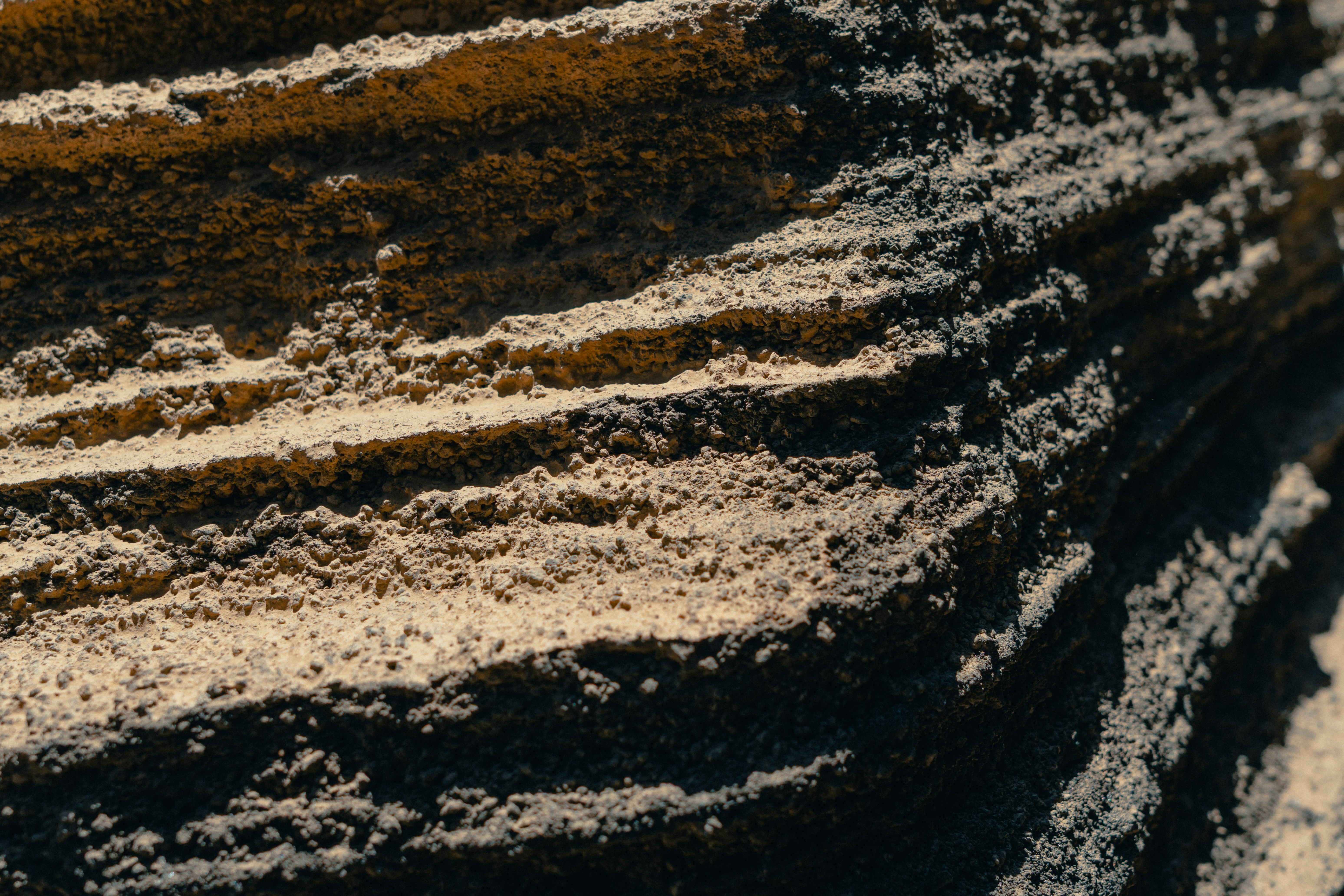 Rugged Sediments: Strata in Sharp Focus