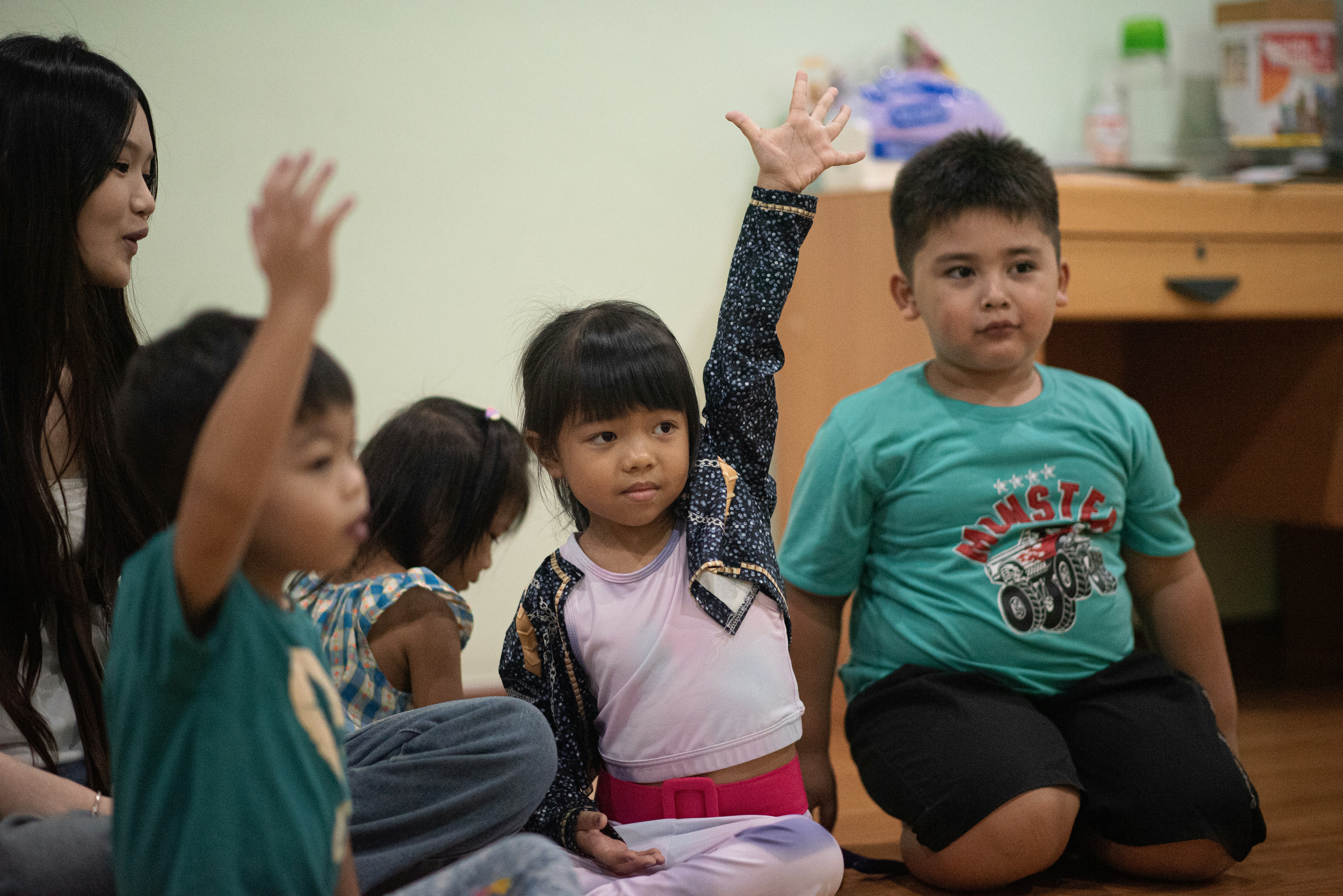 Raising Hands in a Circle: Classroom Interaction
