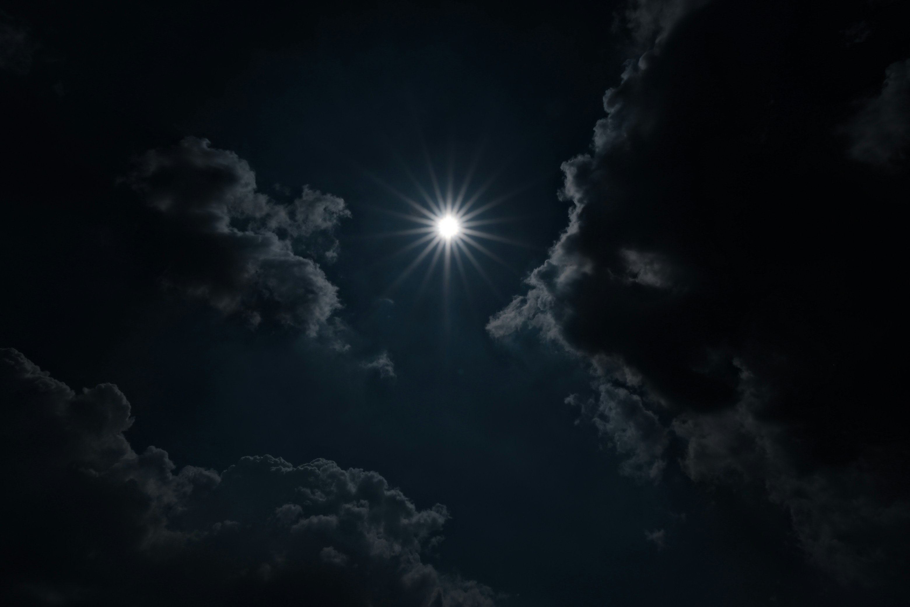 Lone Starburst Above Velvet Clouds