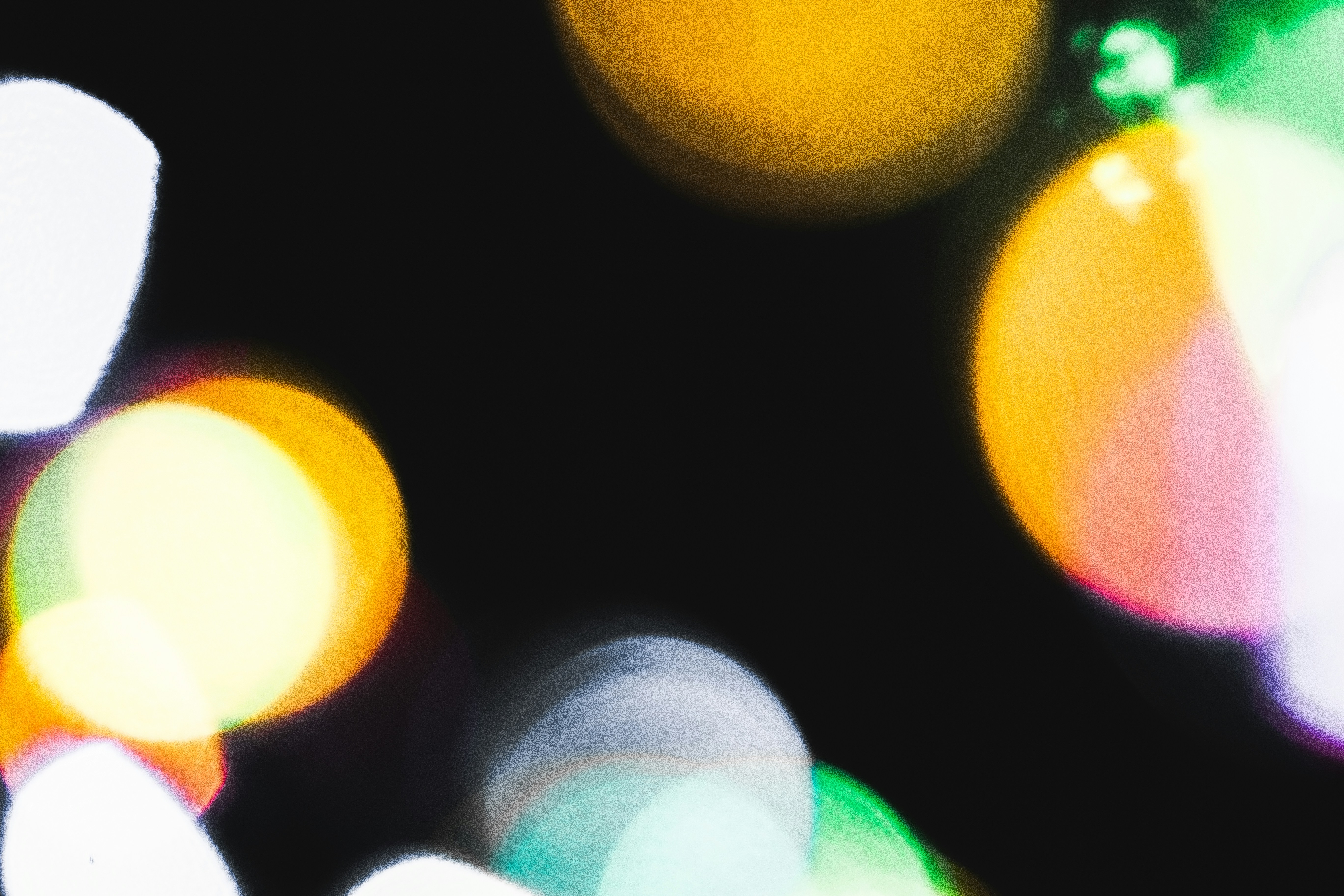 City Lights Bokeh: A Night Palette of Neon Orbs