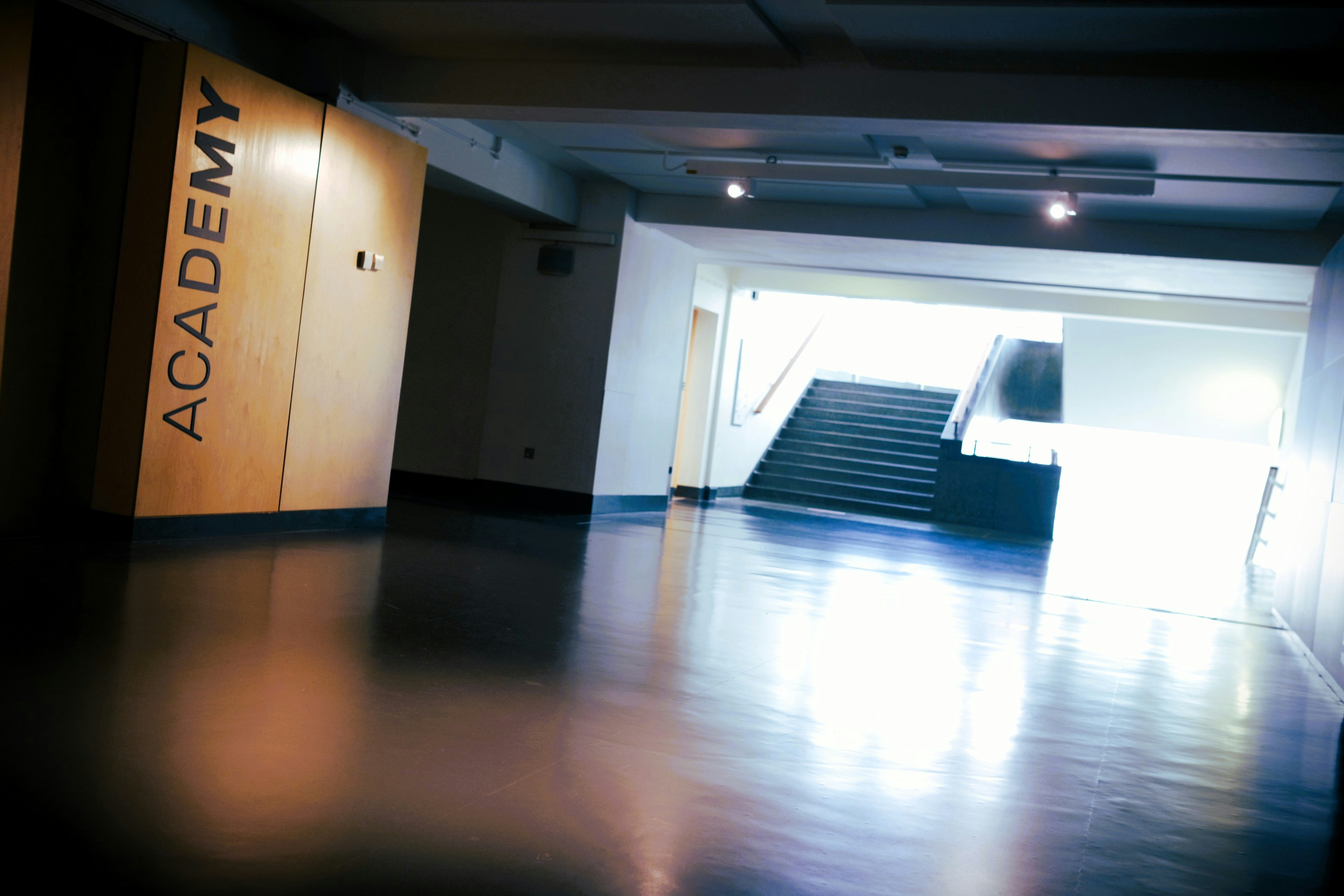 A Quiet Corridor of Light at an Academy