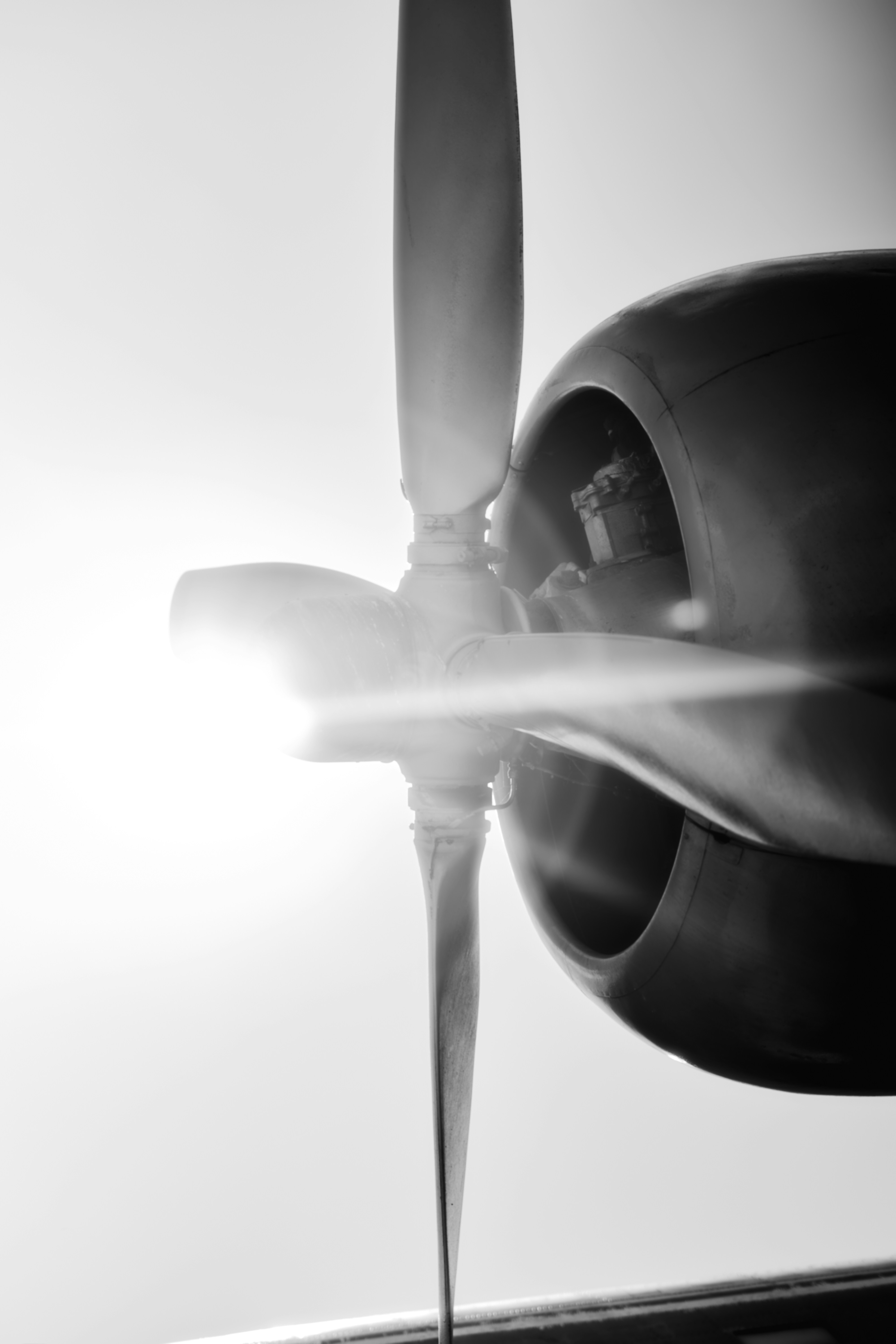 Backlit Propeller in Mono Light