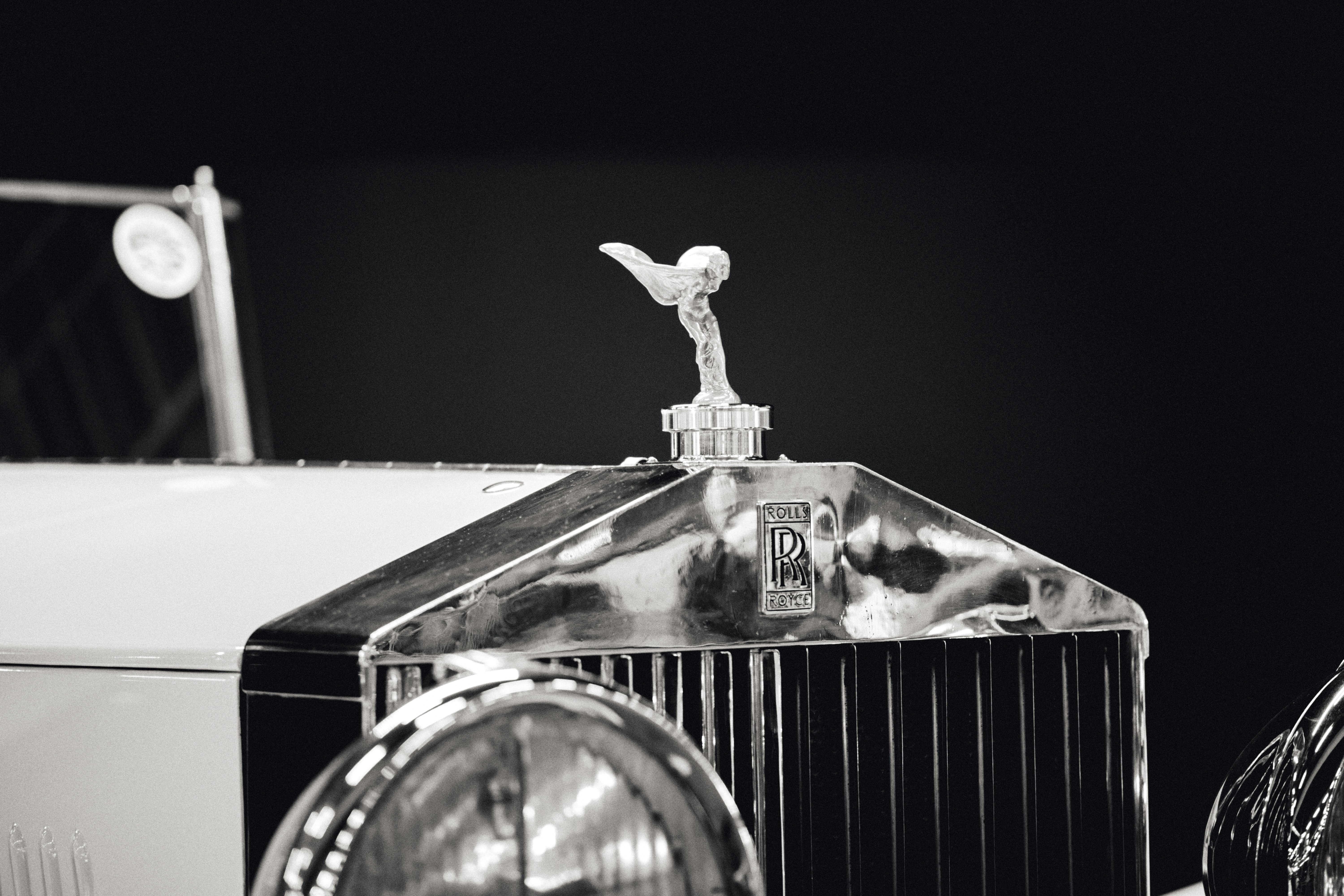 Grayscale Grace: The Spirit of a Classic Rolls-Royce
