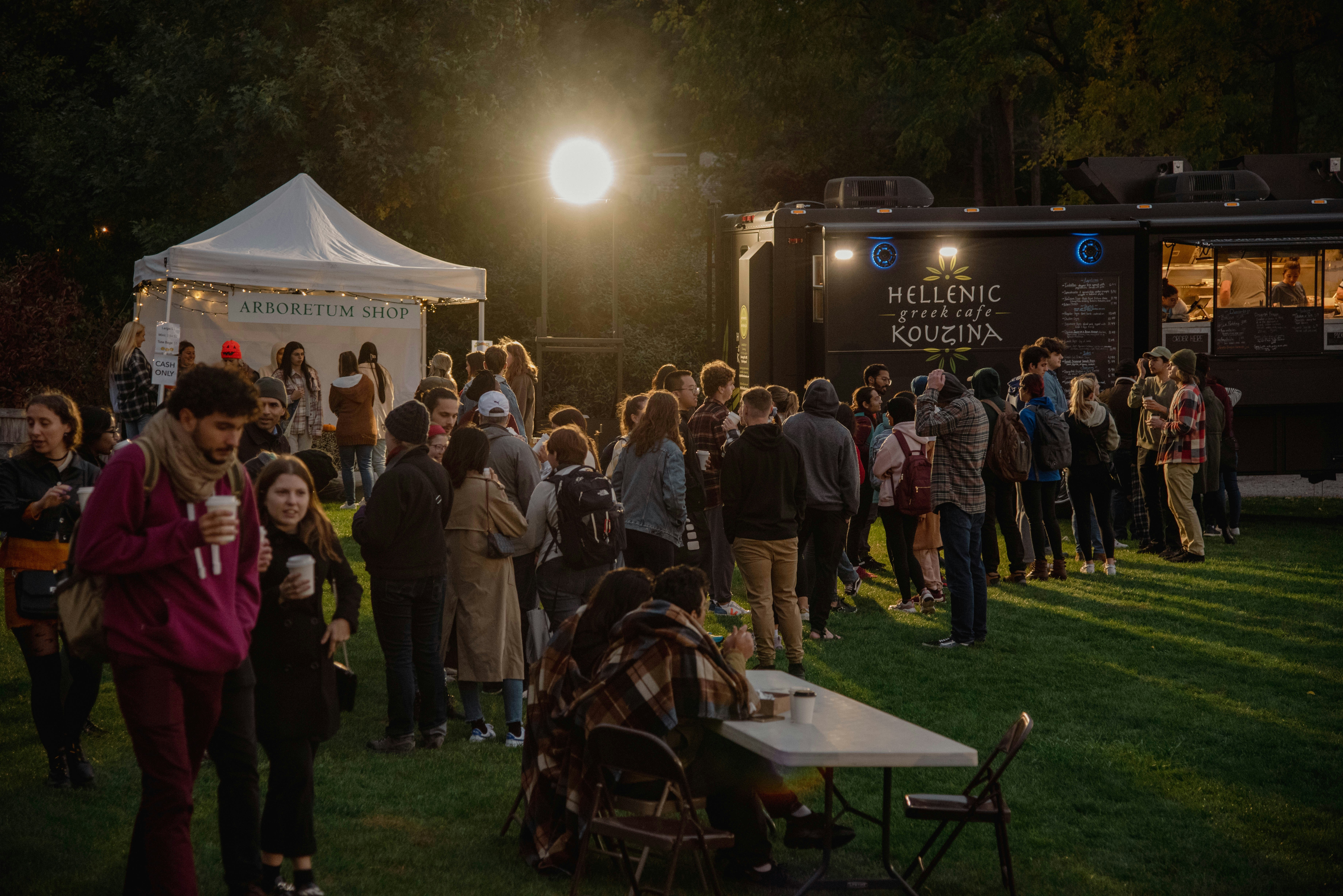 Evening Buzz at the Community Food & Music Truck