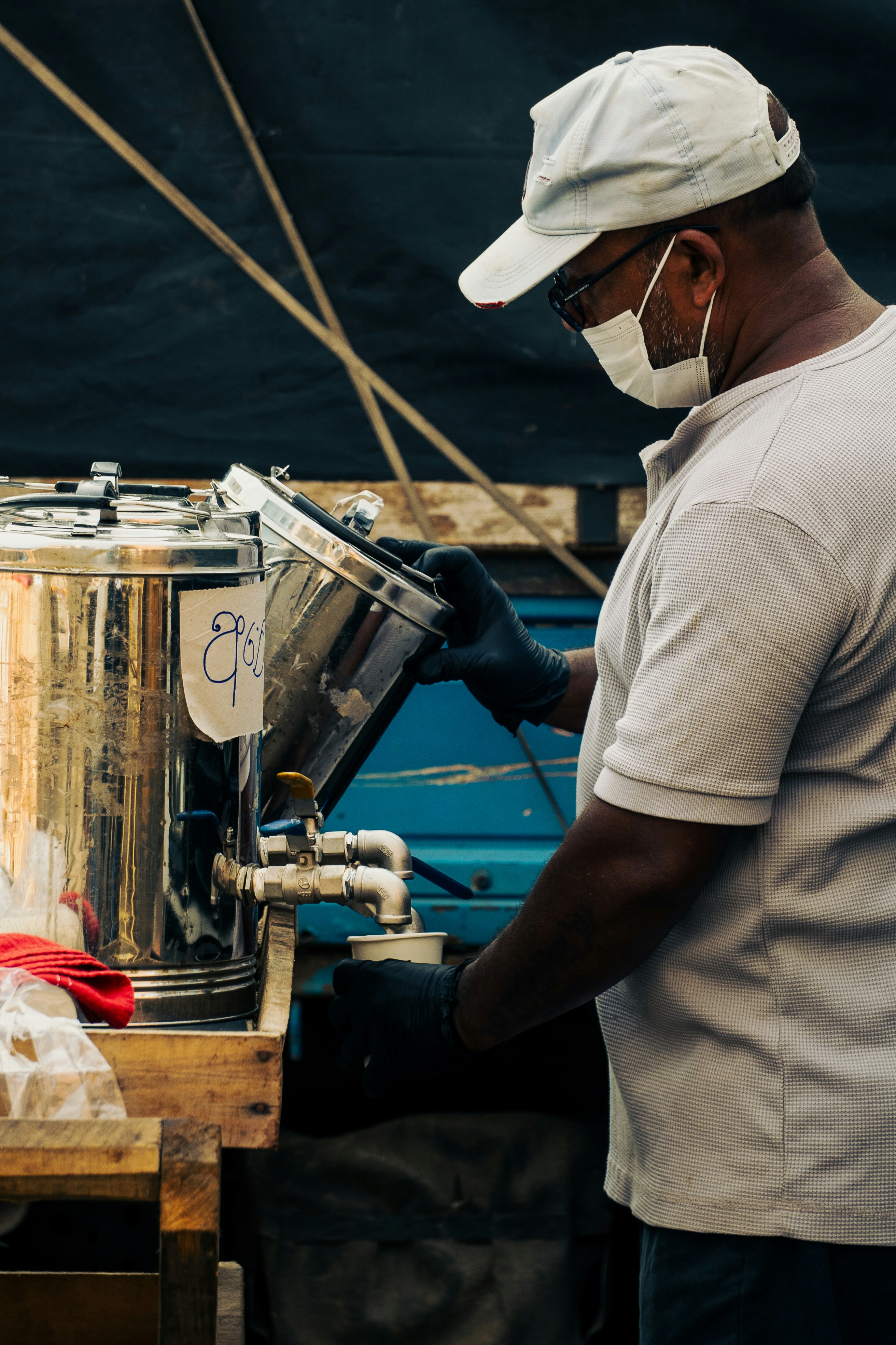 Brewing Steam: A Barista’s Focus at Dawn