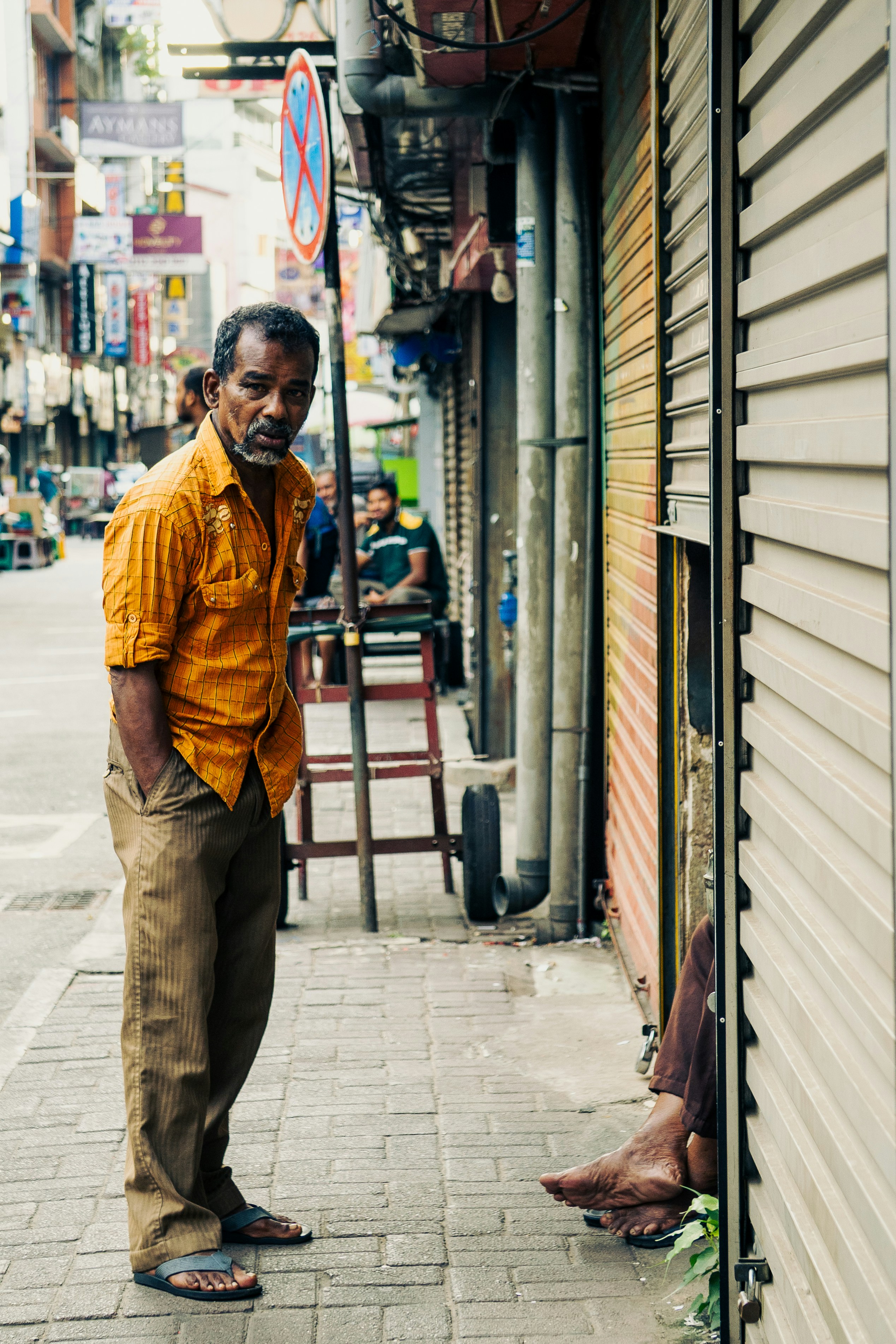 Street Portrait in Warm Noon Light