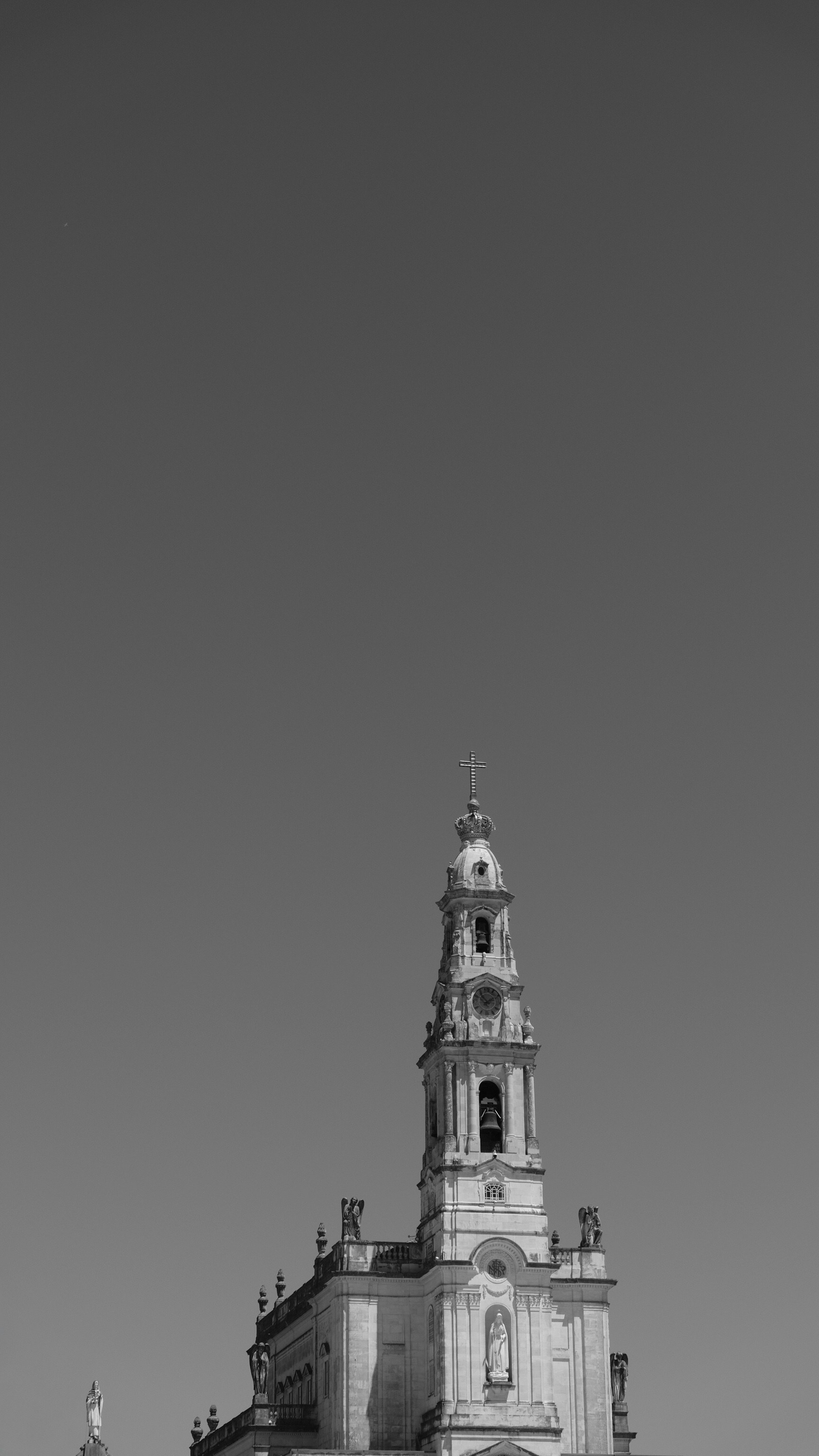 Vertical Sanctum: A Church Tower Reaching Toward the Sky