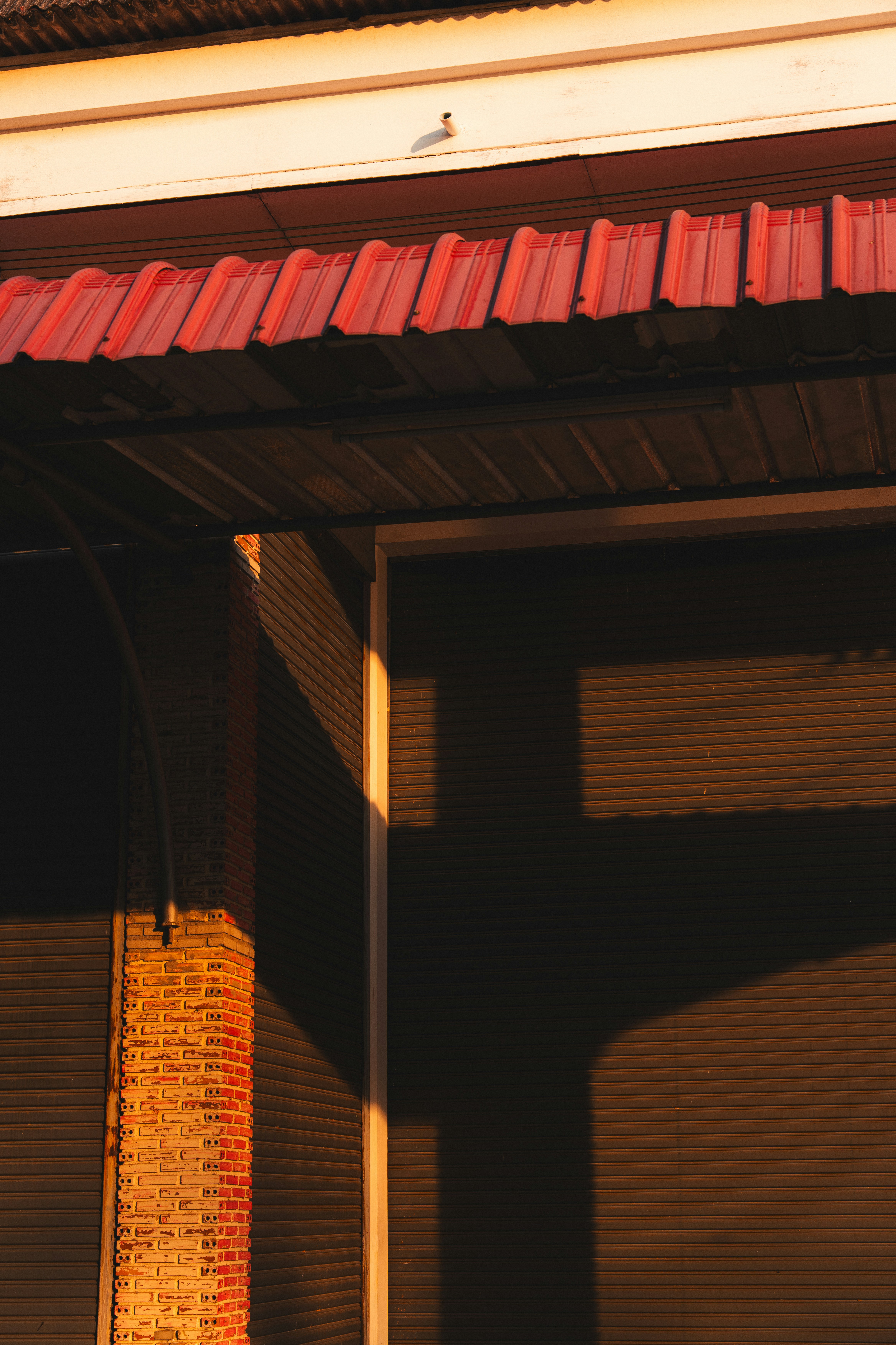 Golden Hour on a Closed Shopfront