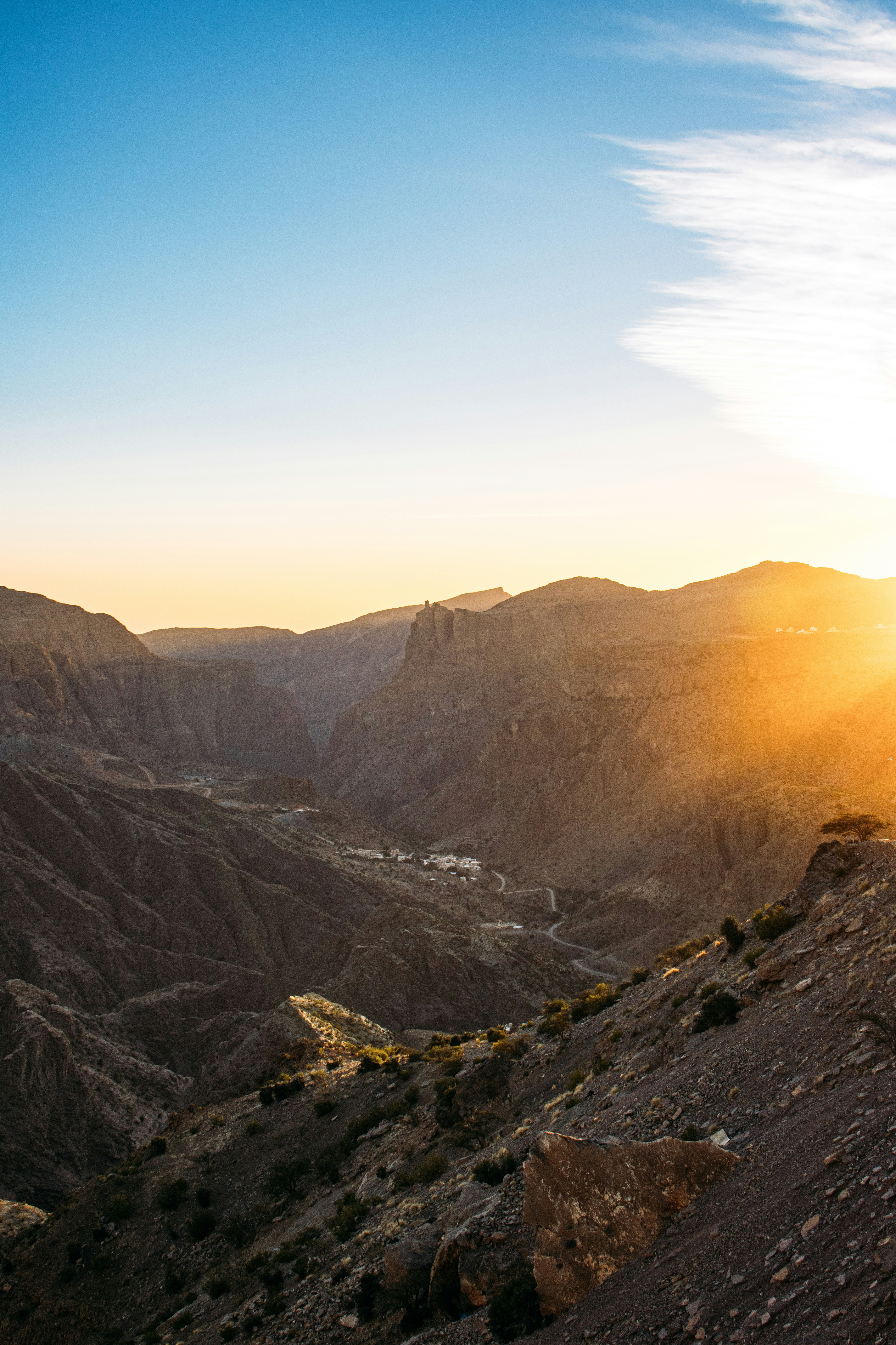 Golden Rim: Sunset Over Canyon Walls
