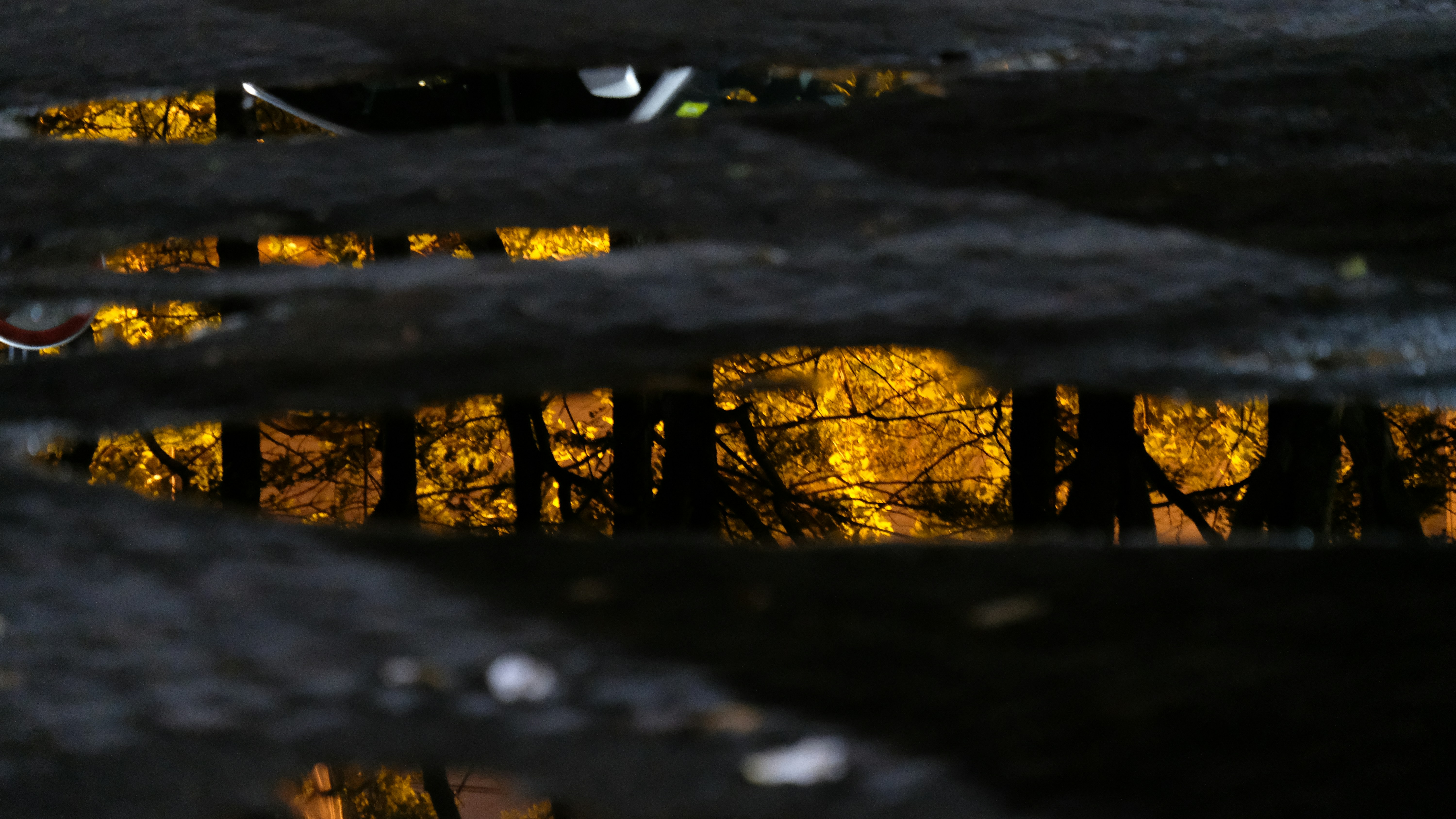 Dawn Through a Rip in the Walkway