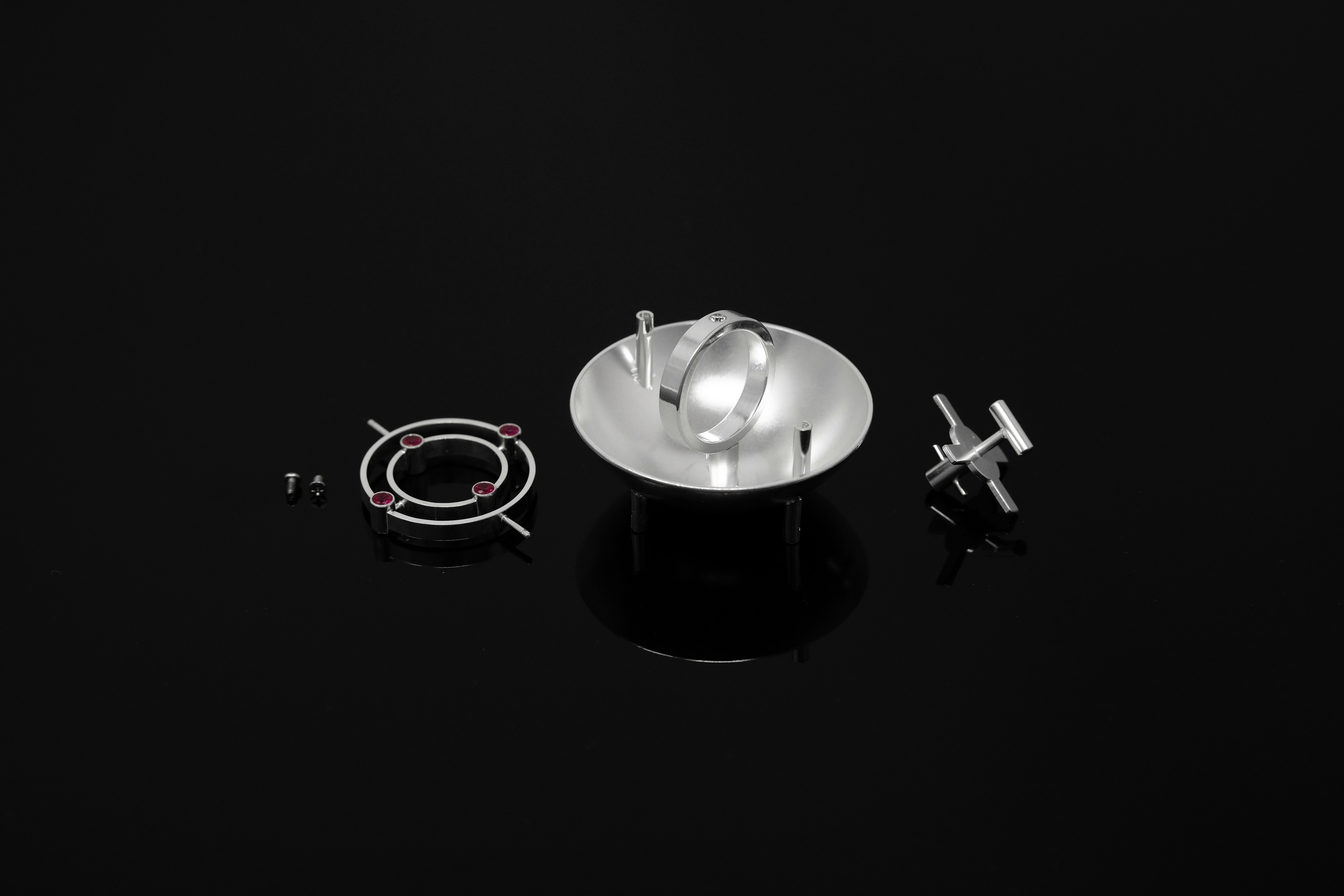 Polished Partlets: Studio components on a velvet-black stage