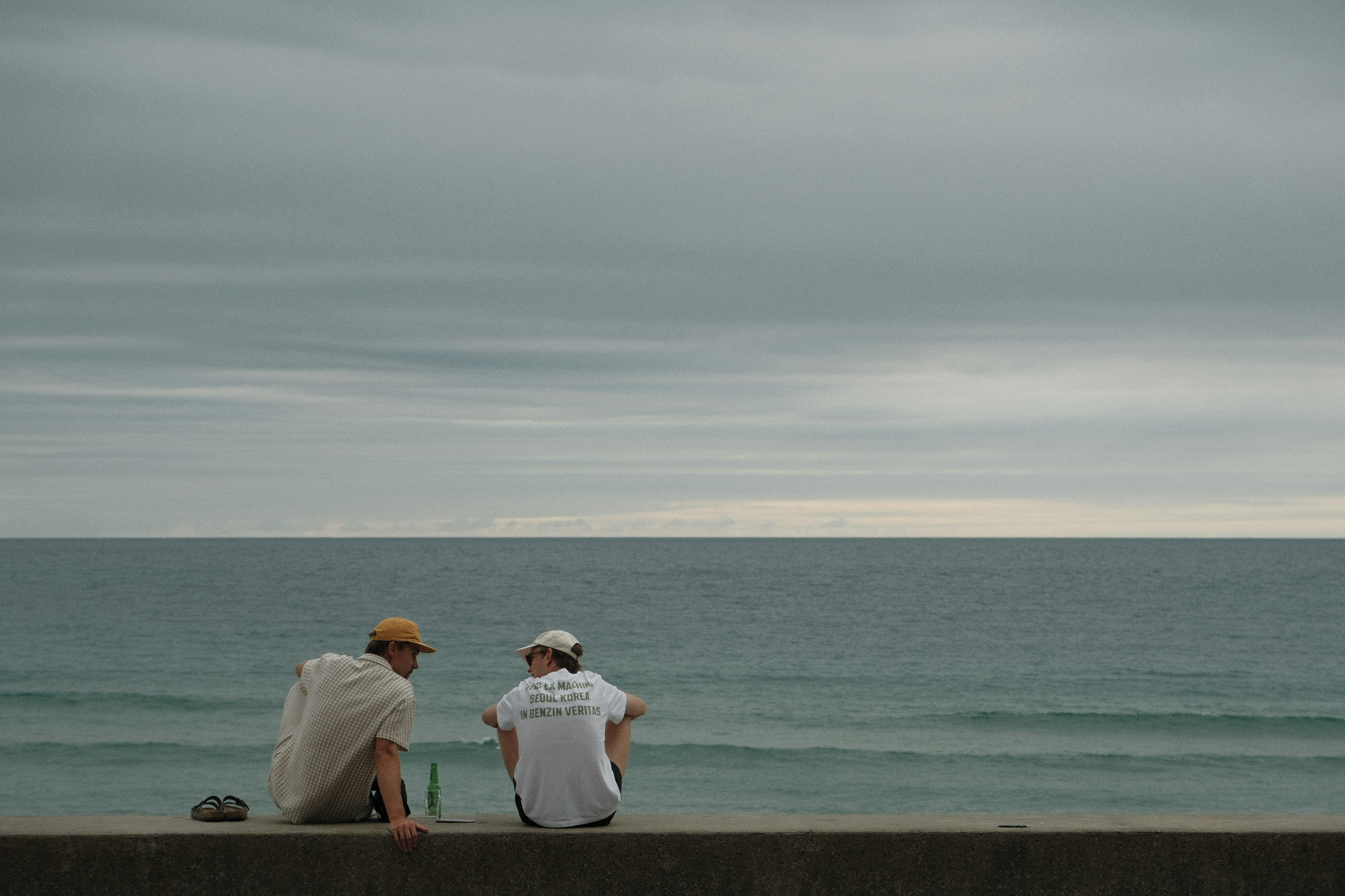 Two Companions on a Sea-Wedged Concrete