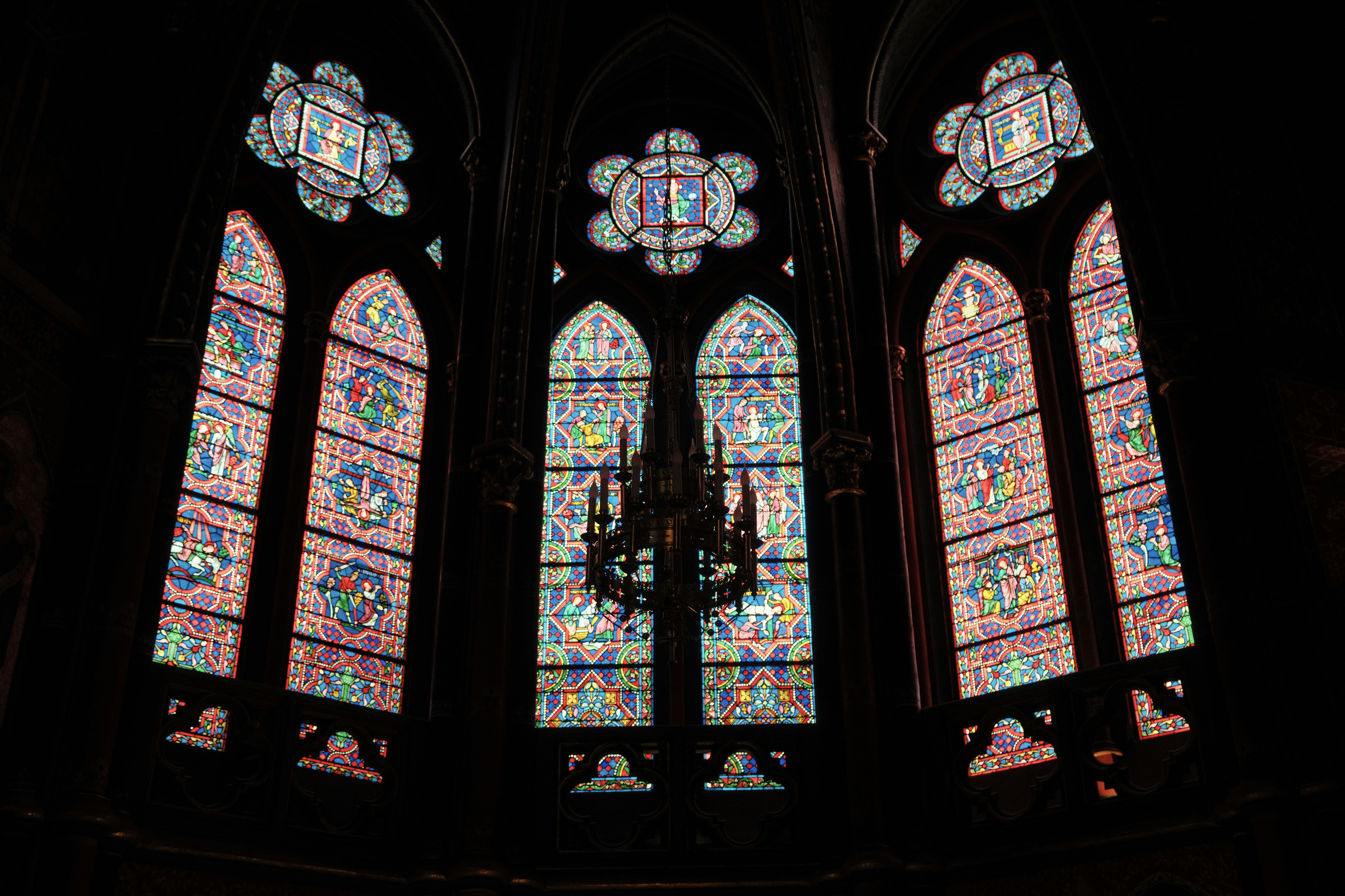 Midnight Cathedral Stained Glass: A Quiet Study in Color and Light