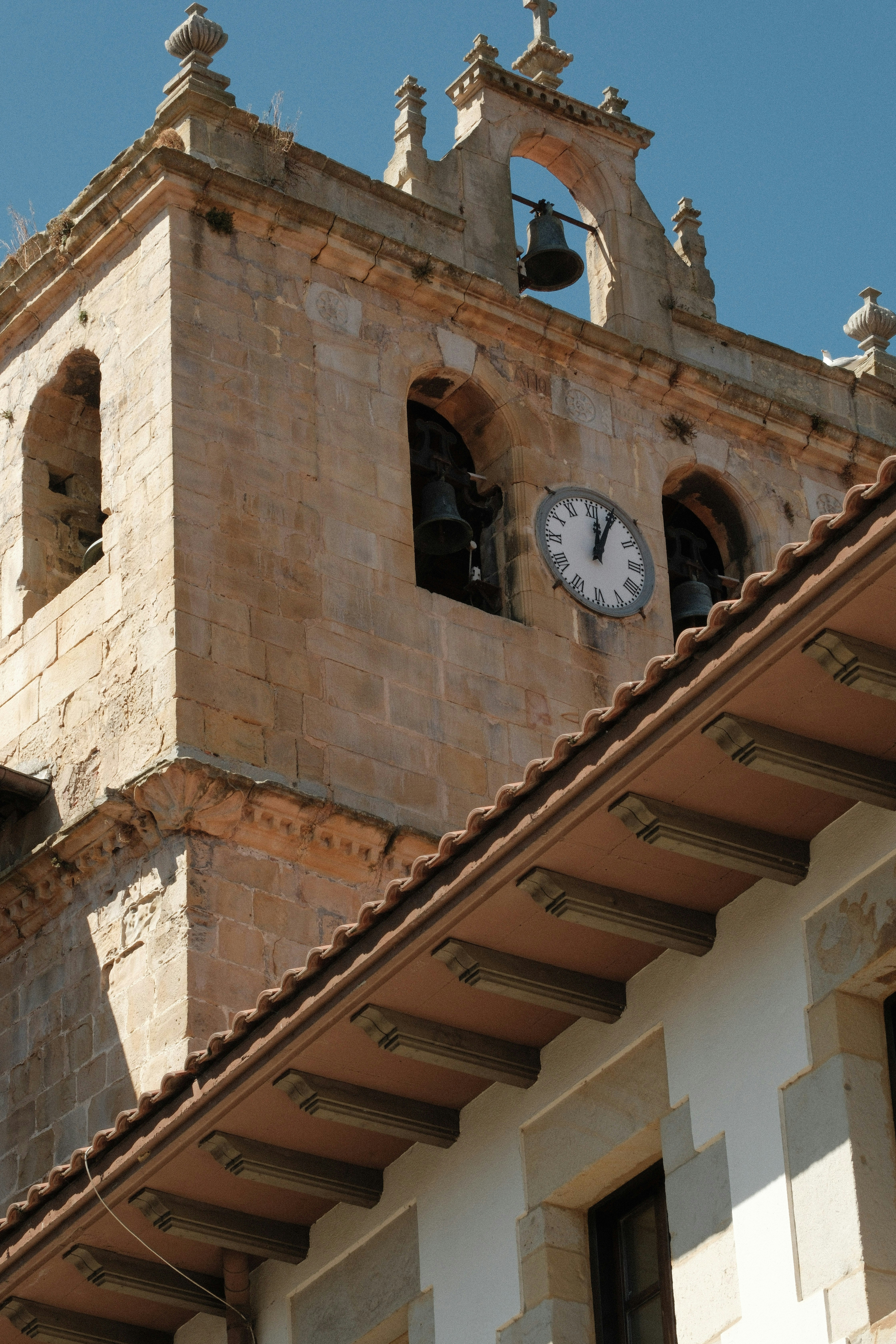 Clock Tower Caprice: Sunlit Stone and Bell Gears