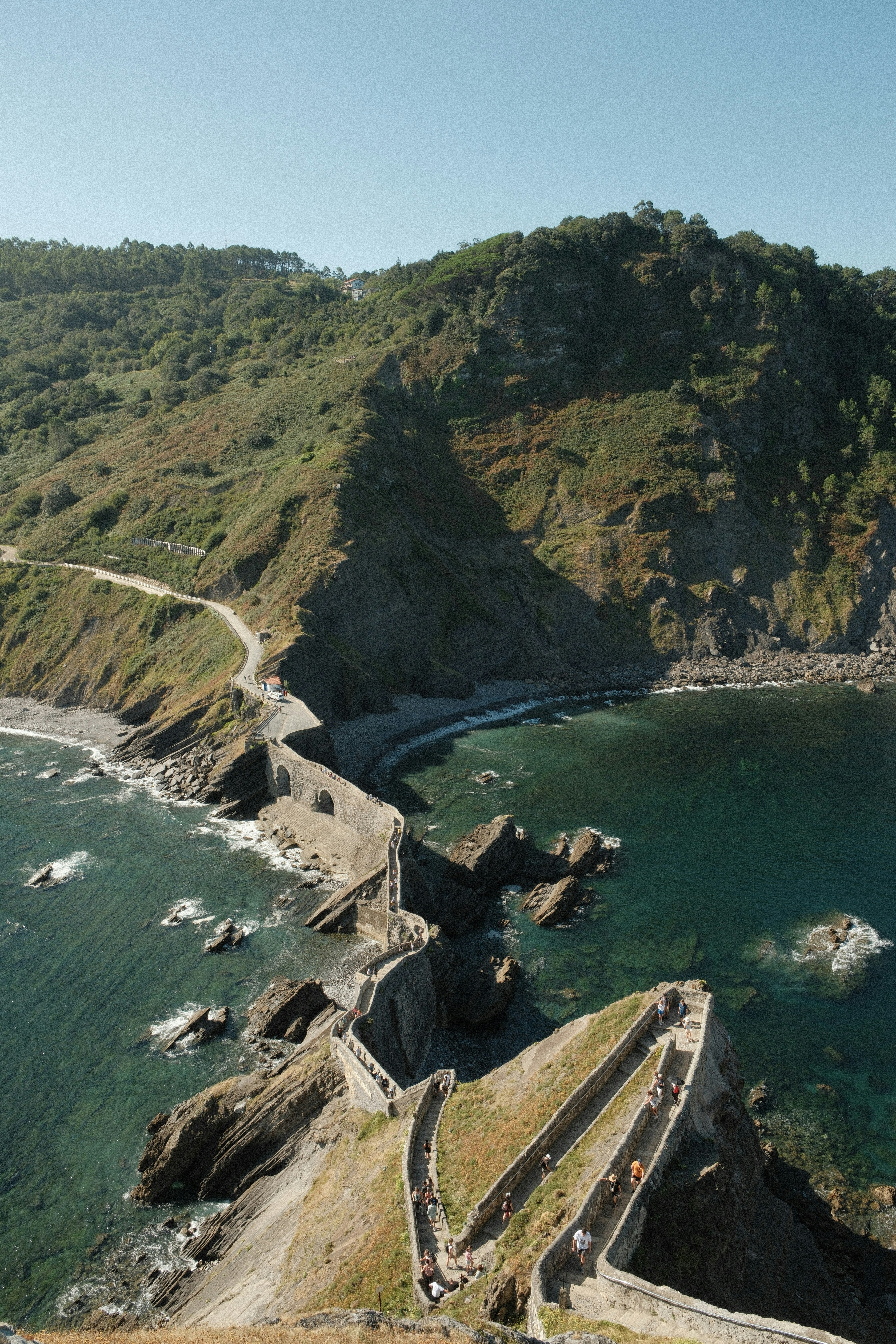 Pathways Along the Cliffs: A Coastal Ascent