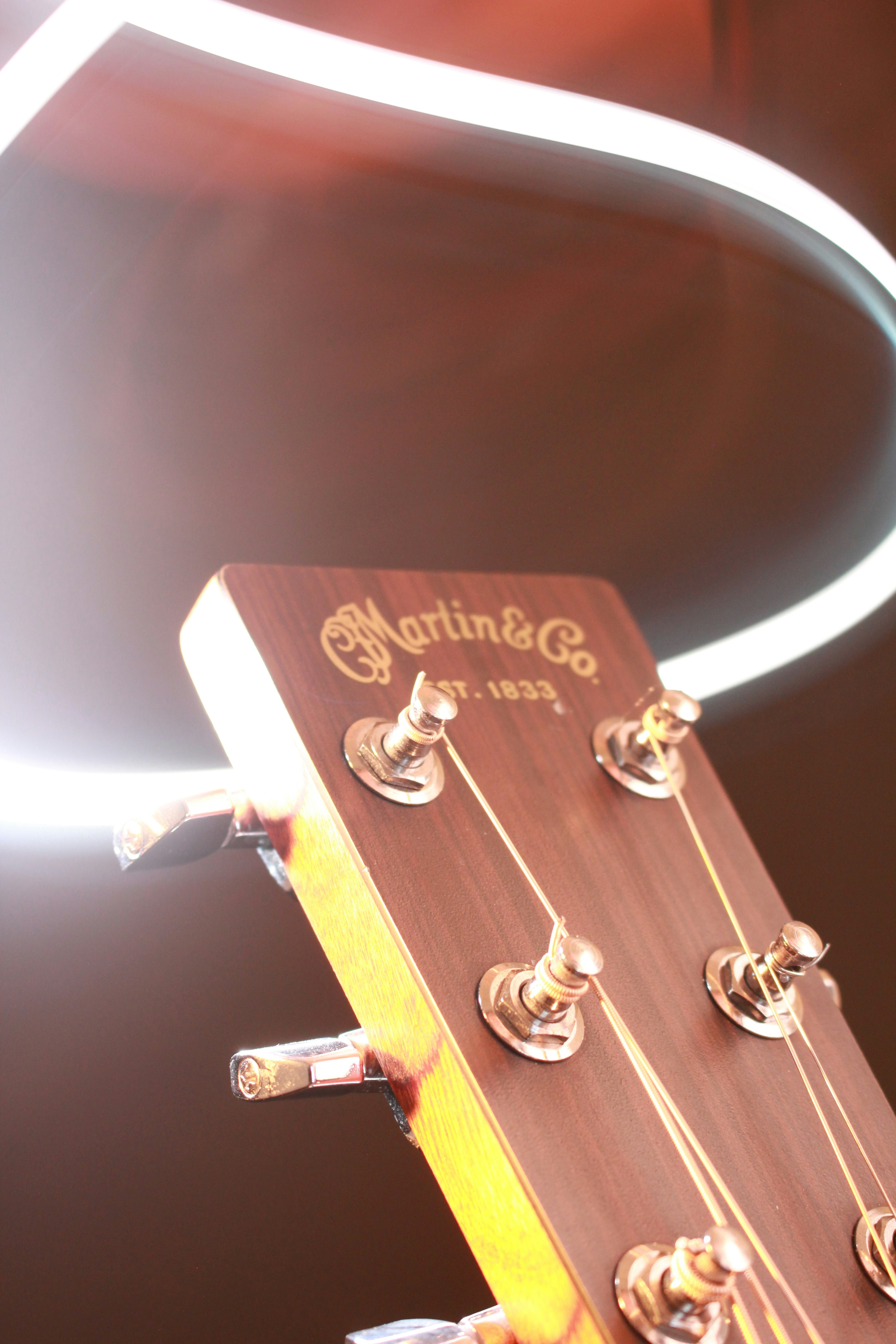 Warm Glow on a Martin & Co. Headstock