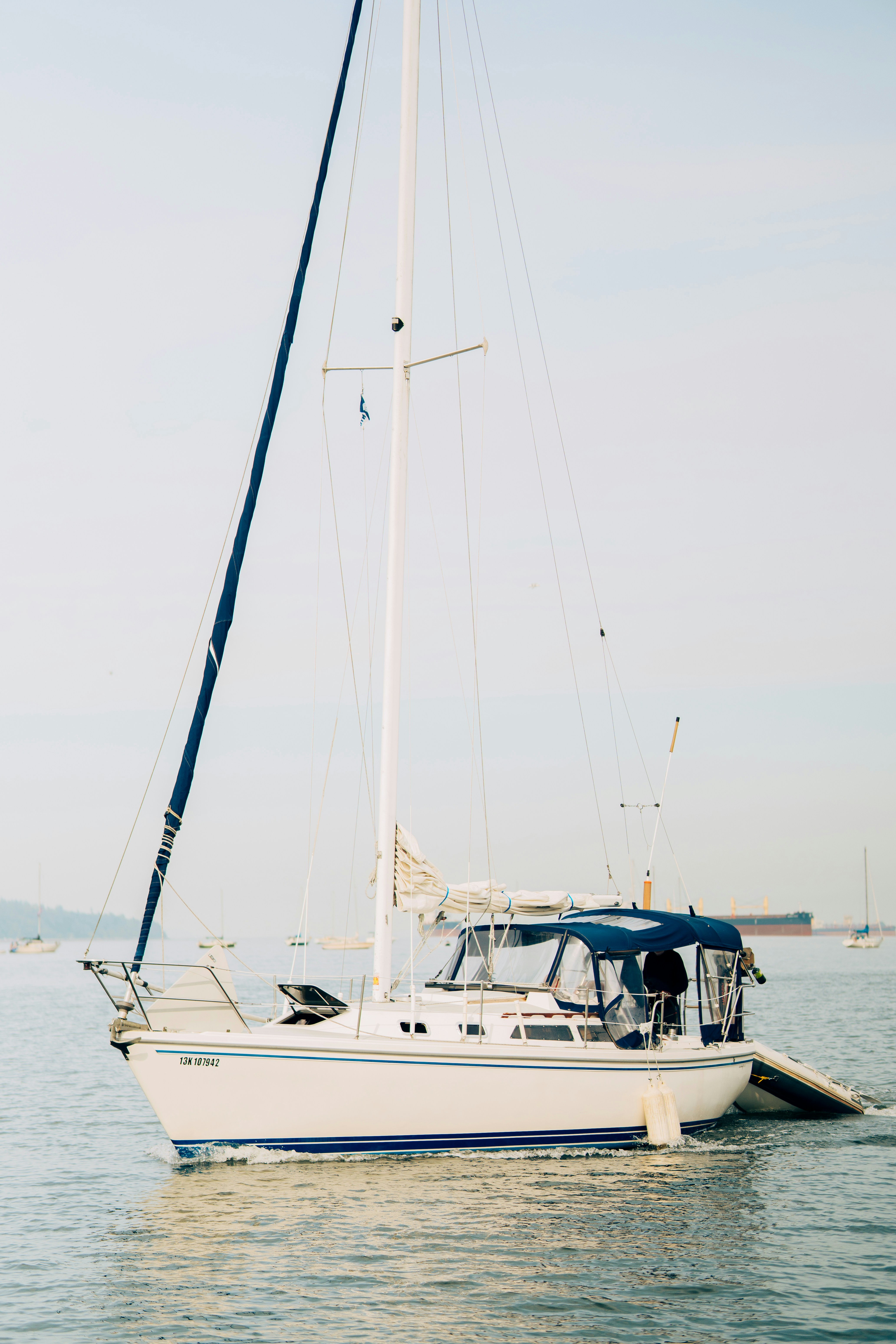 Sailing Vessel at Sunset Bay