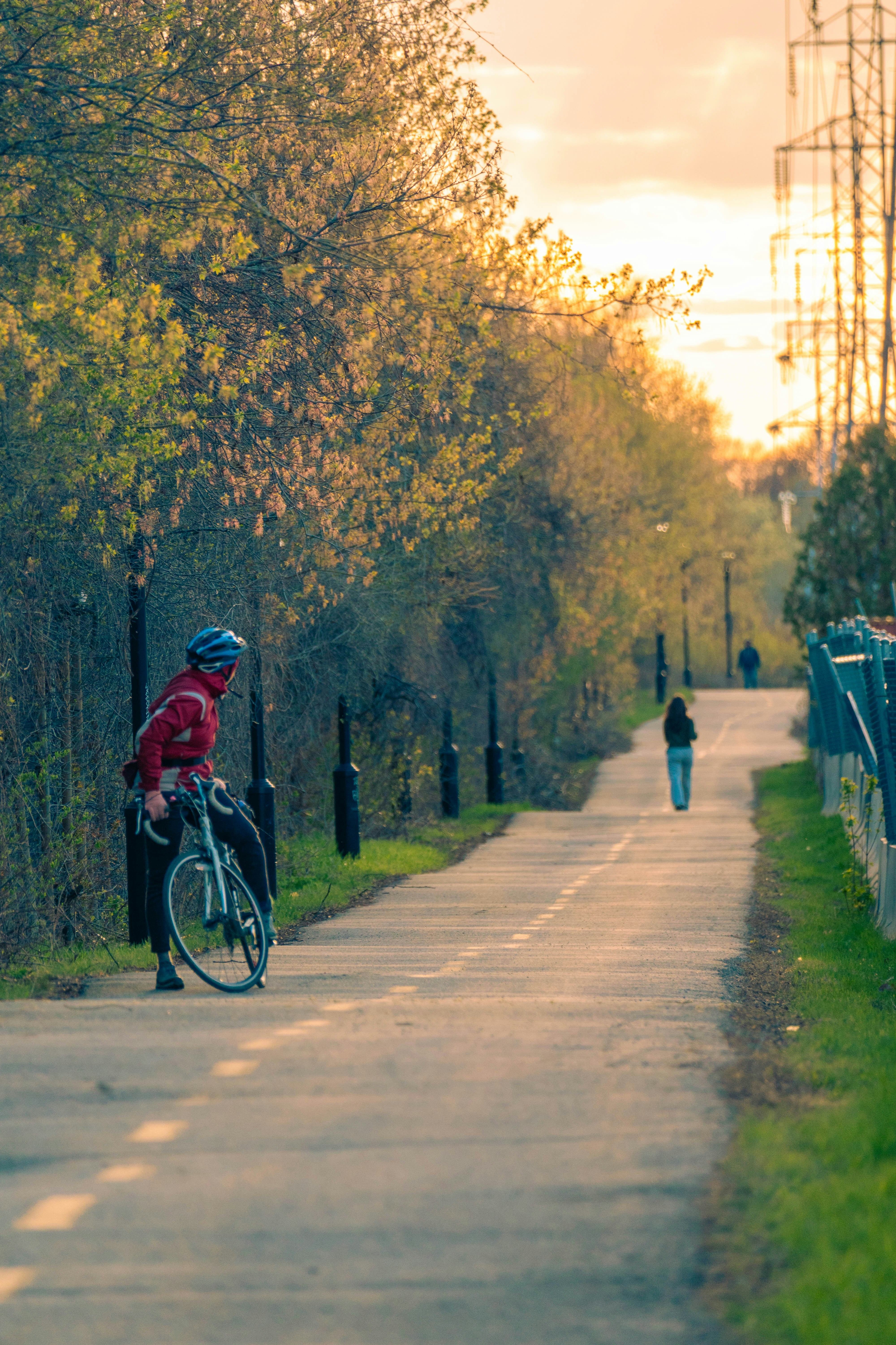Pedestrian Pathway: A Quiet Evening Scroll of Movement