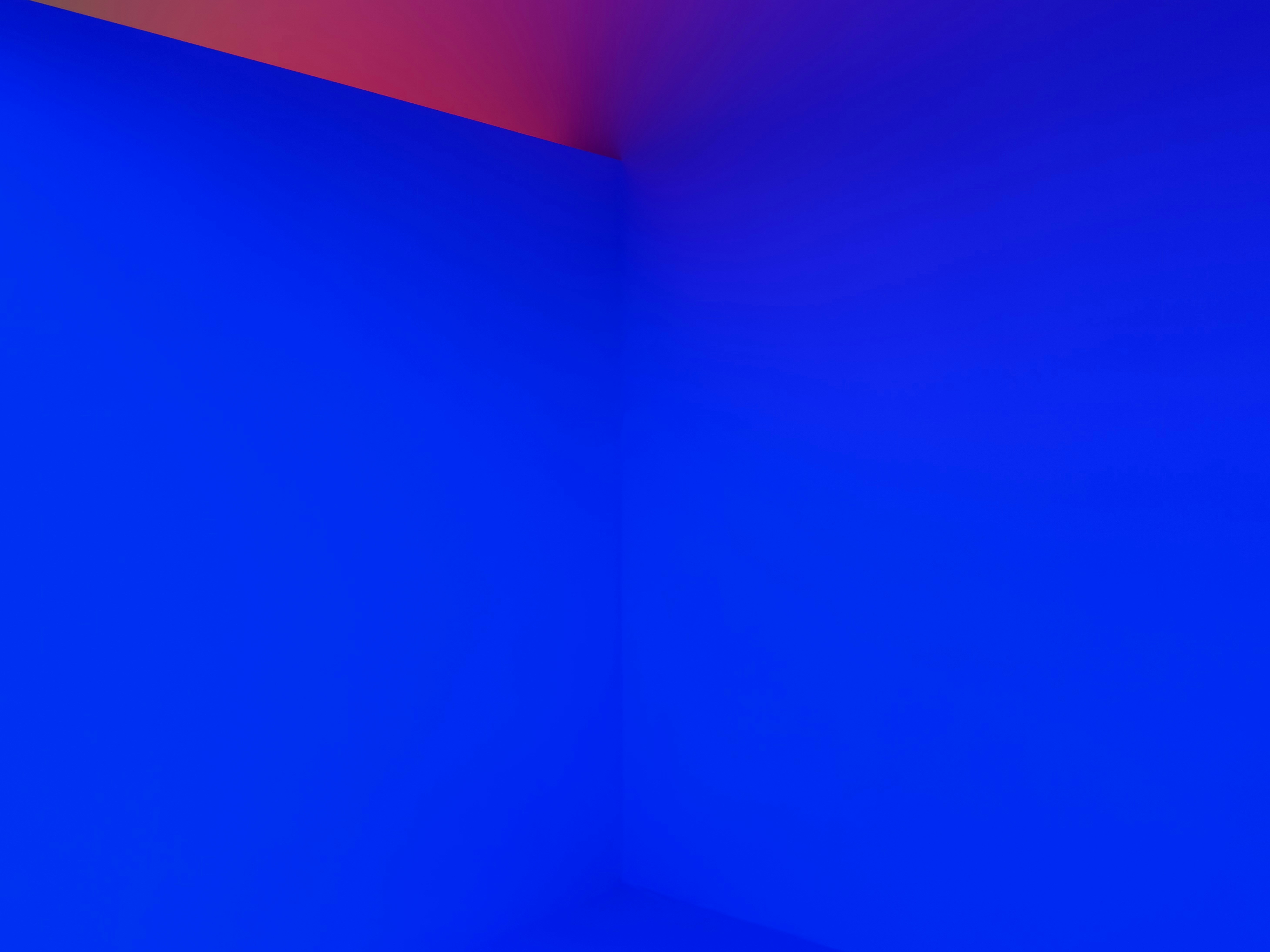 Azure Corner: A Quiet Intersection of Color