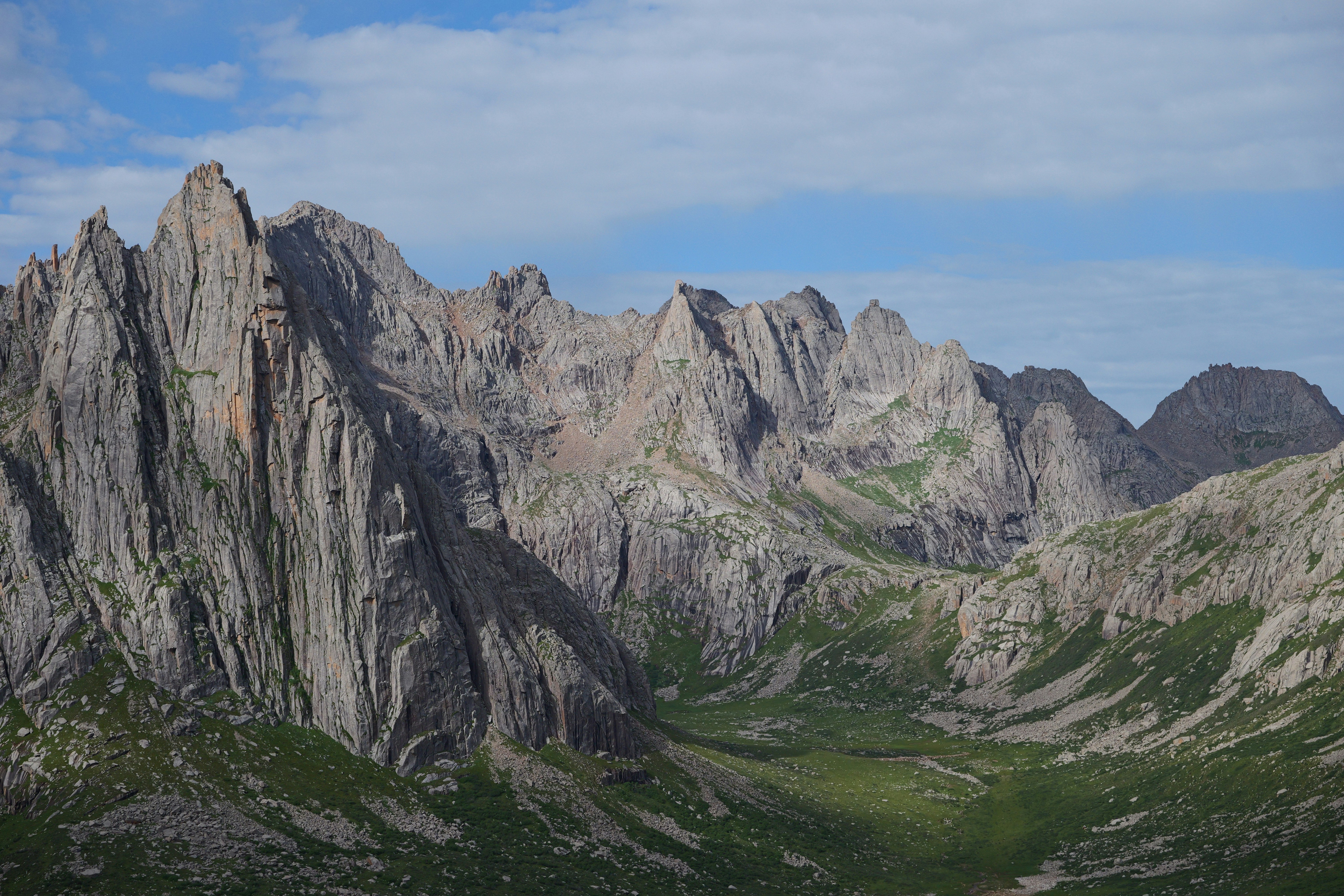 Rugged Alpine Citadel Under a Quiet Sky
