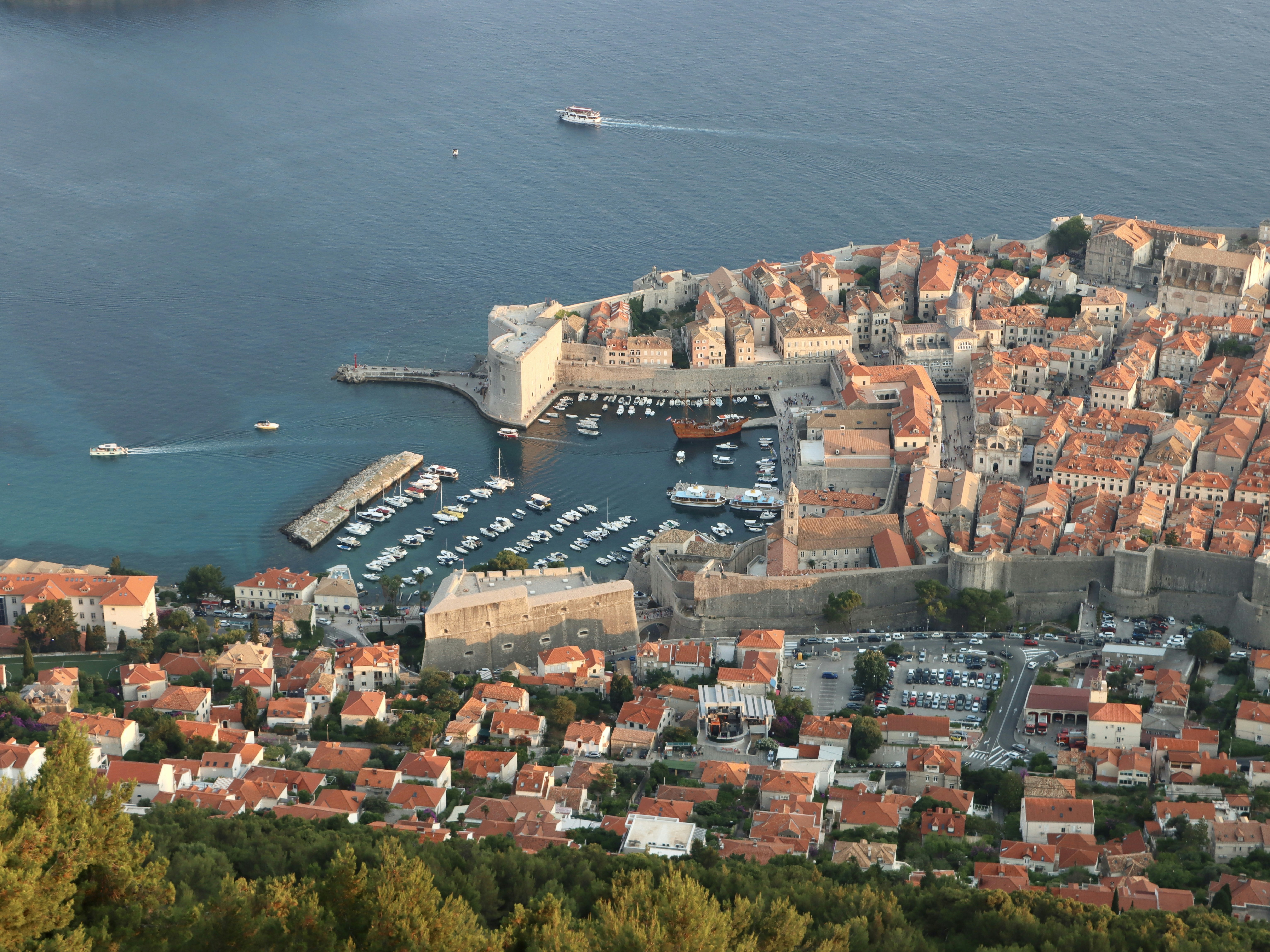 Harbor Walls and terracotta rooftops: Dubrovnik from the hillside