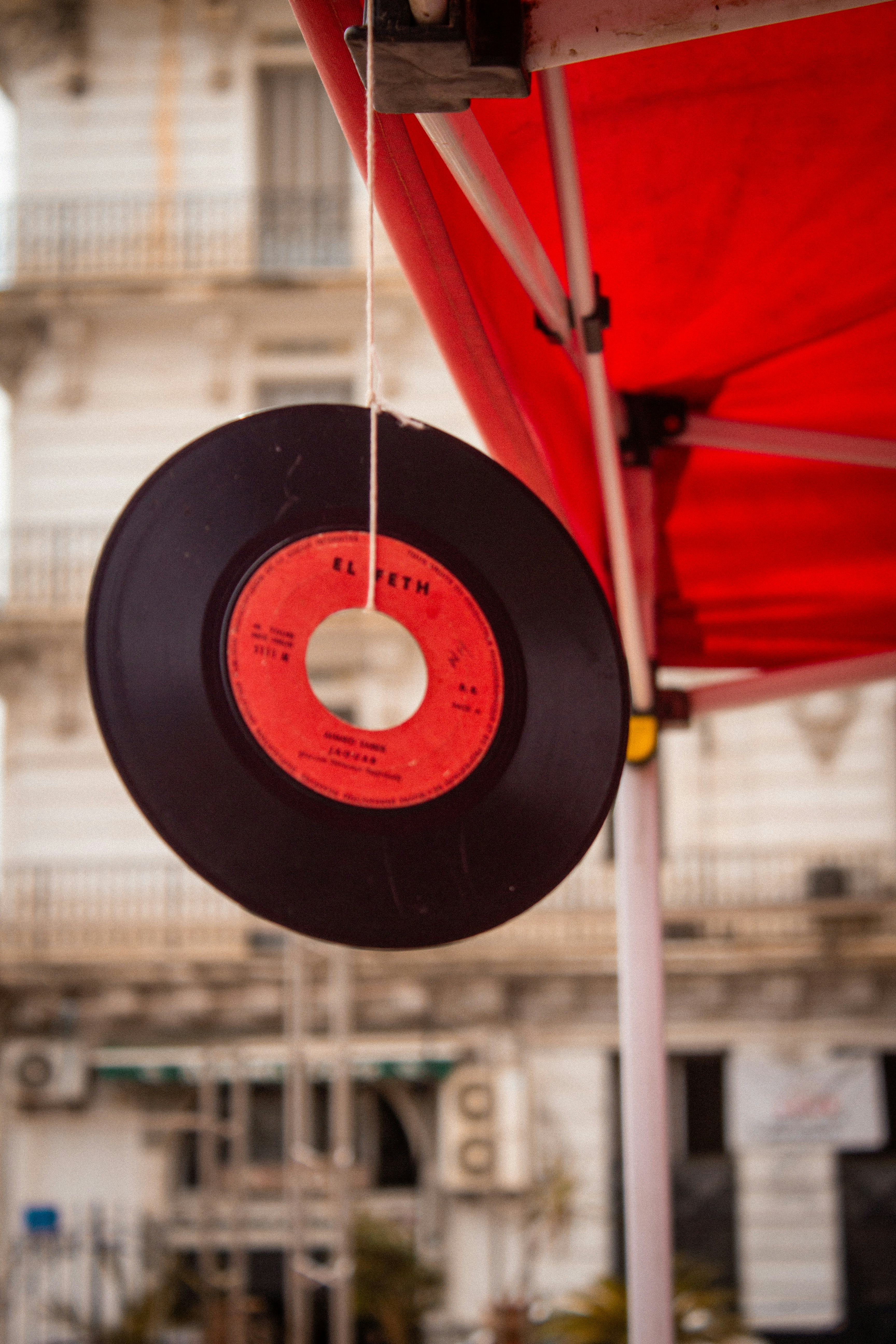Vinyl in the Streetlight: A Spinning Moment